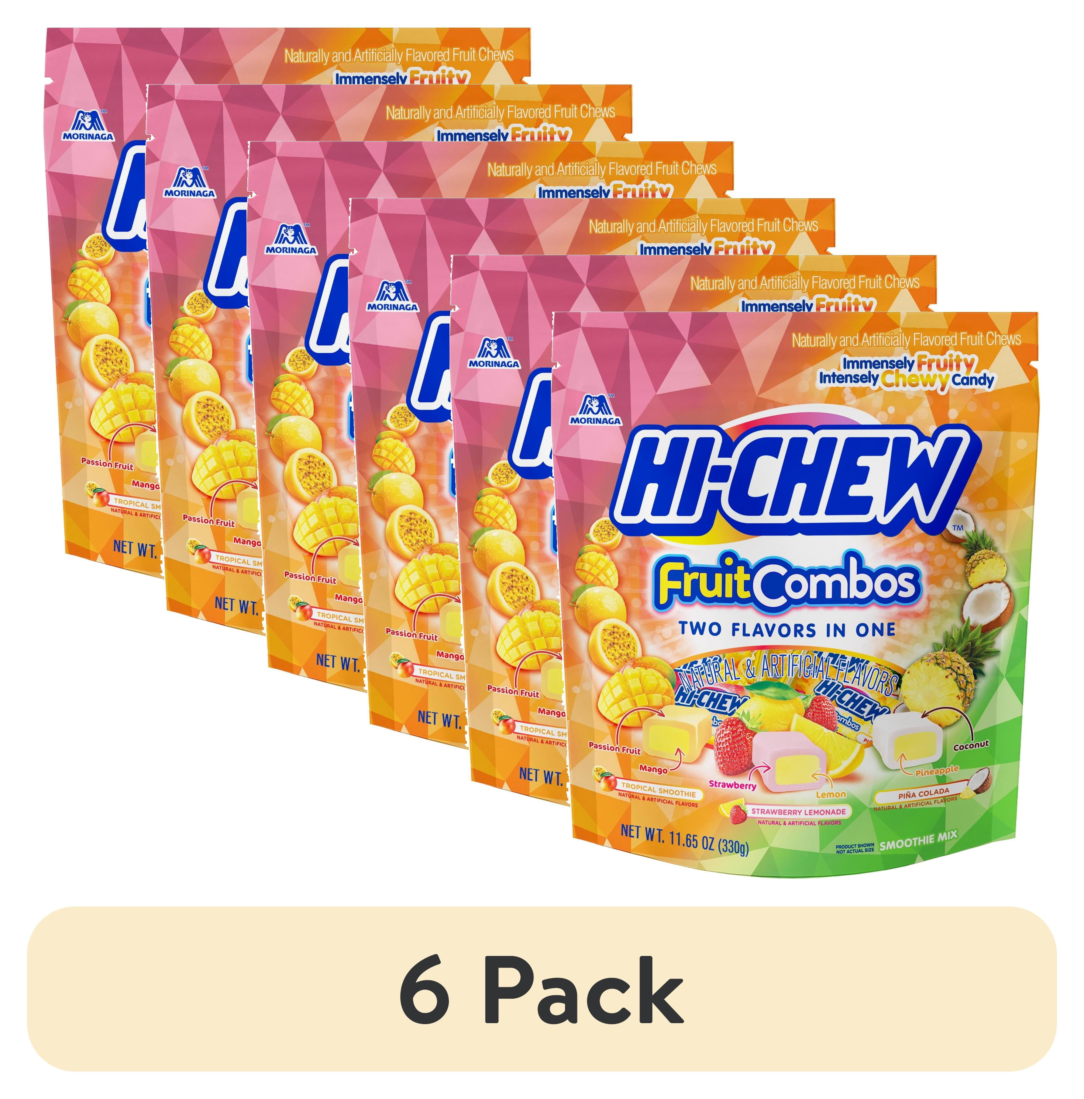 (6 pack) HI-Chew Fruit Combo Mix Chewy Candy, 11.65 oz, Bag - Walmart.com