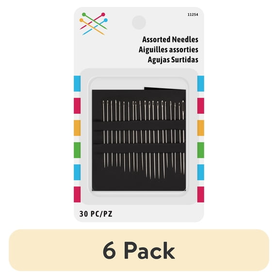 (6 pack) Hand Needles for Quilting, Assorted Sizes, 30-Count - Walmart.com