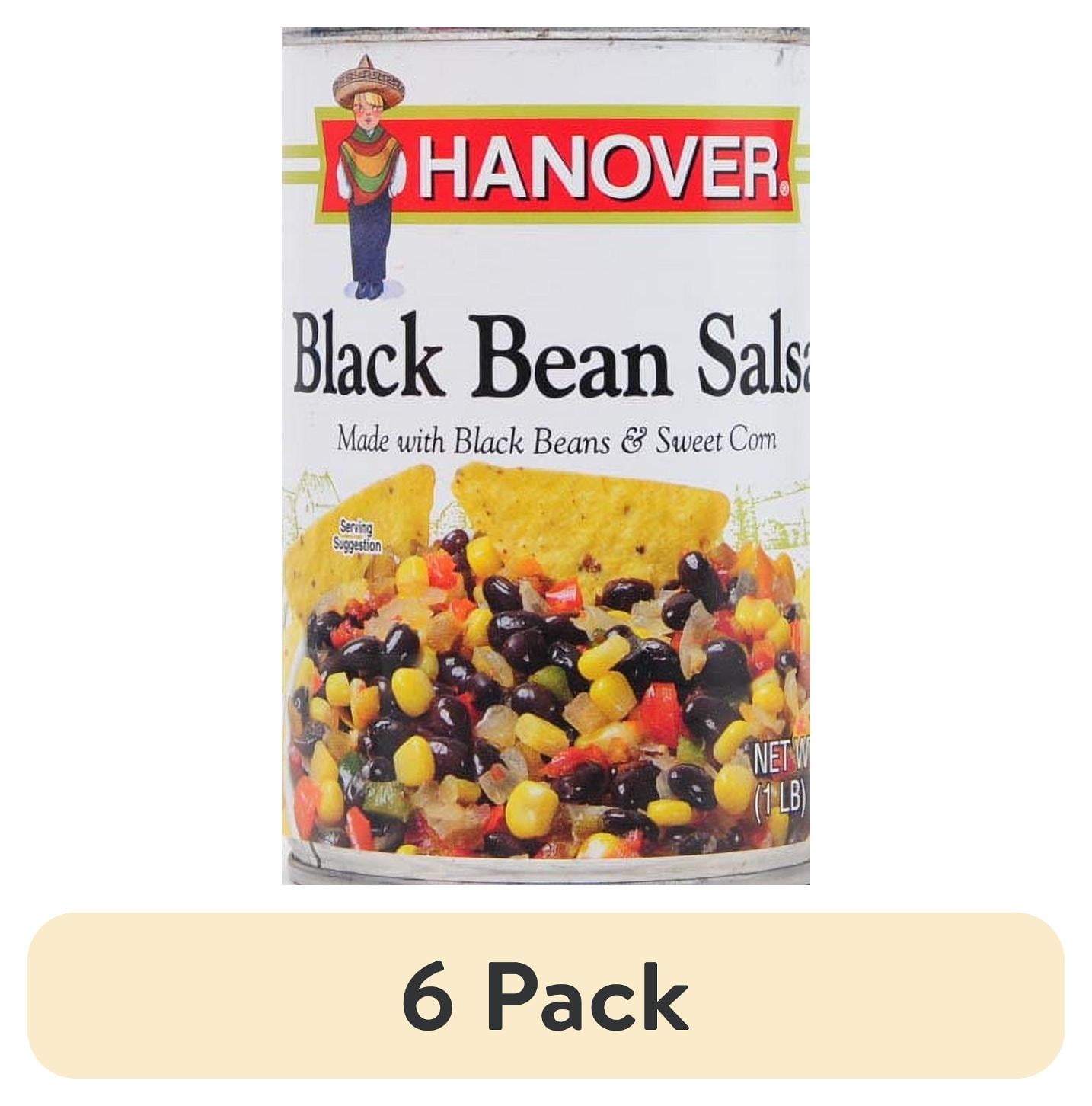 (6 pack) Hanover Black Bean Salsa, 16 oz Can – Made with Black Beans ...