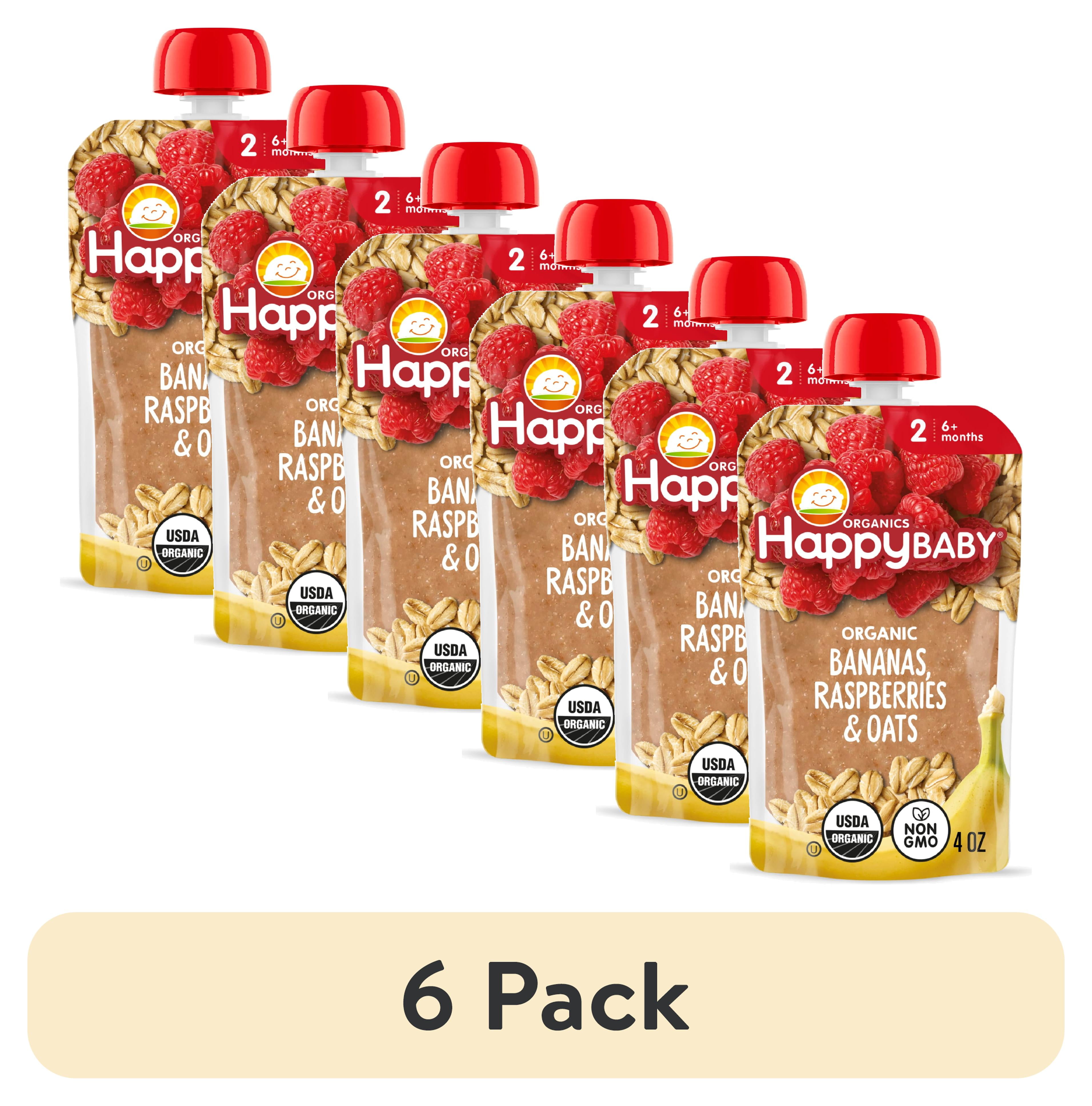 (6 pack) Happy Baby Organics Clearly Crafted, Stage 2 Bananas ...