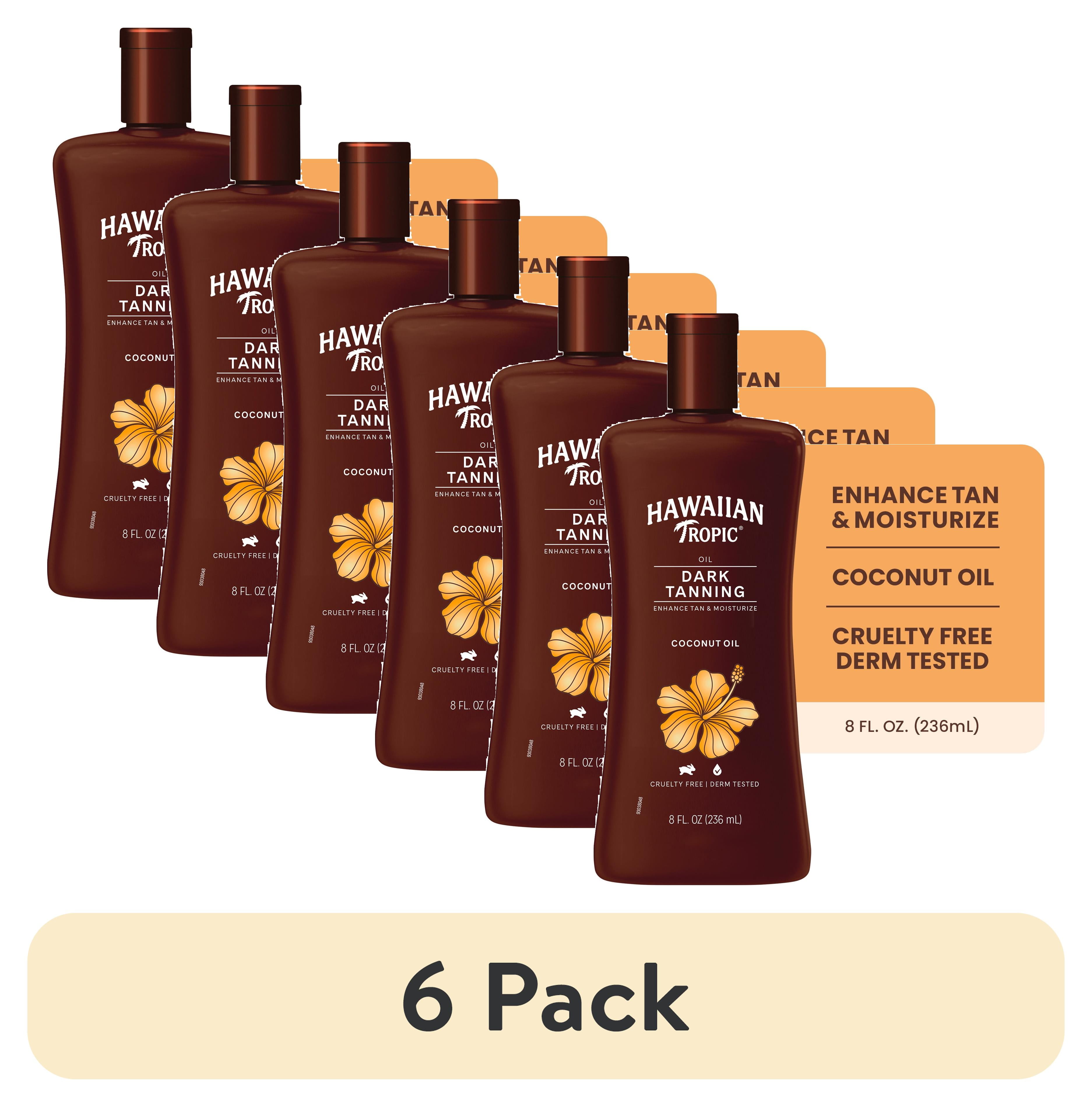 (6 pack) Hawaiian Tropic Dark Tanning Oil, 8 fl oz - Walmart.com