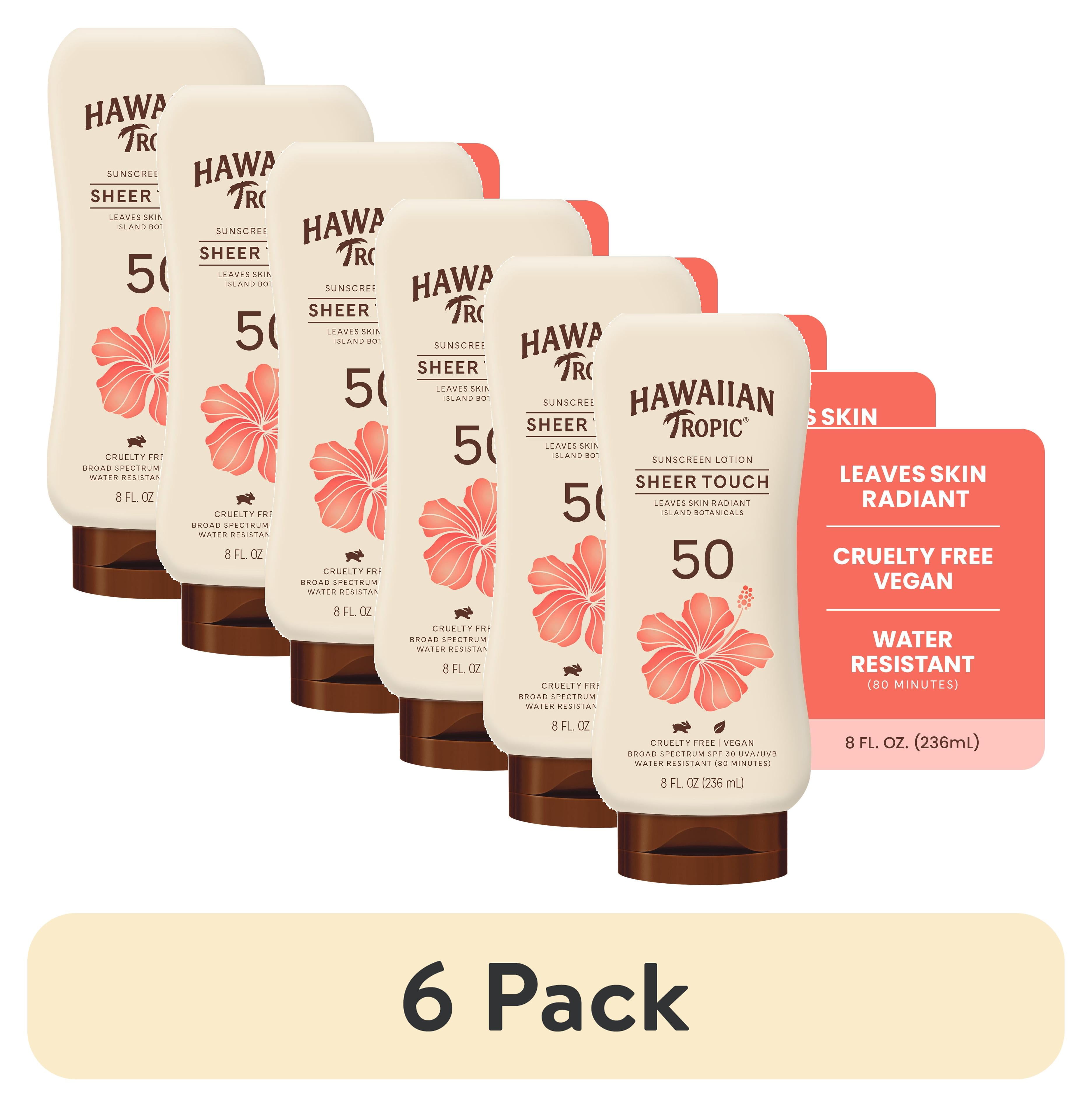 (6 pack) Hawaiian Tropic Sheer Touch Ultra Radiance 50 SPF Adult ...
