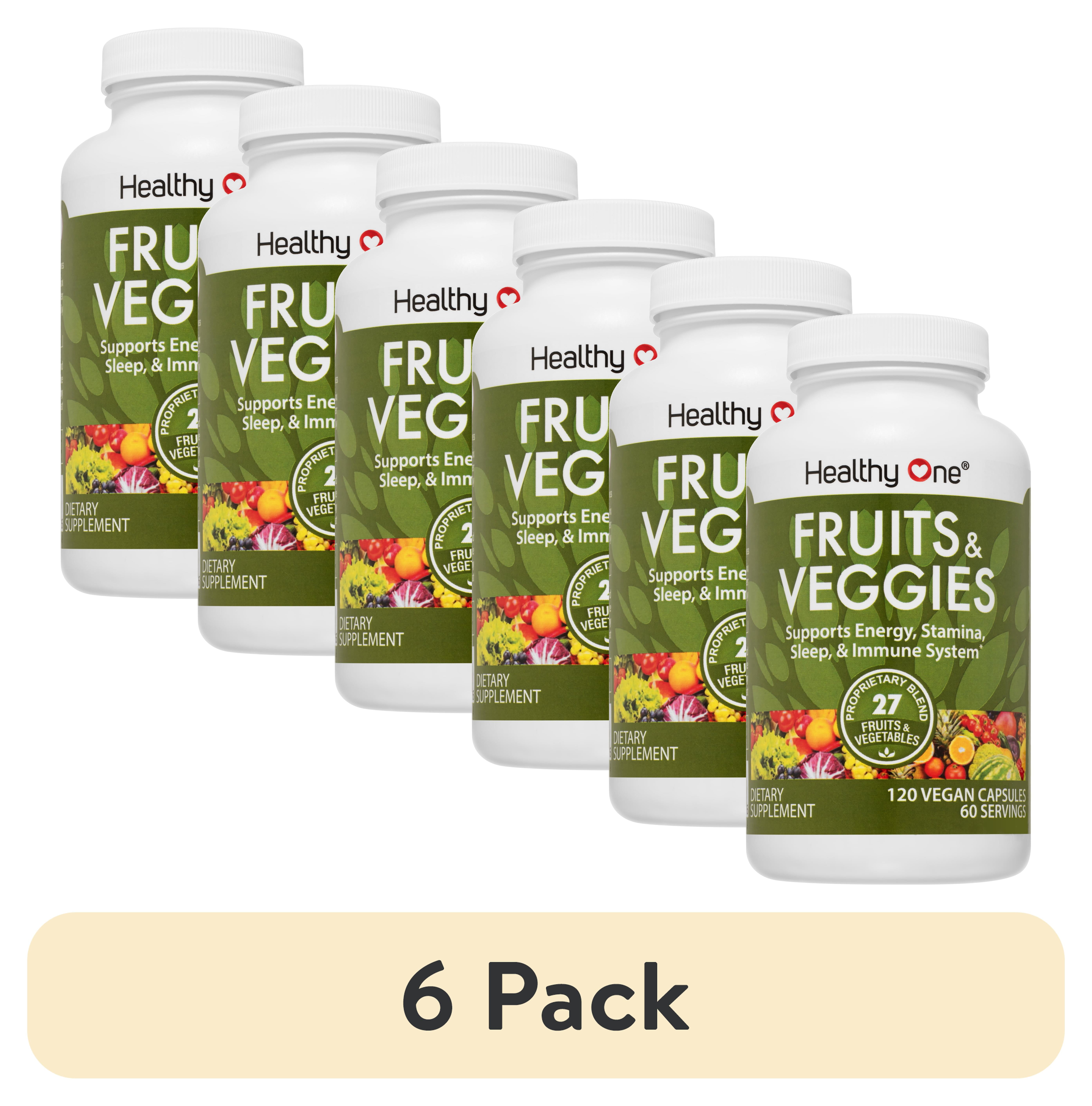 (6 pack) Healthy One Fruits and Veggies Supplement, 27 Superfood ...