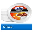 (6 pack) Hefty Deluxe Extra Strong & Deep Foam Platters, Oval, White ...