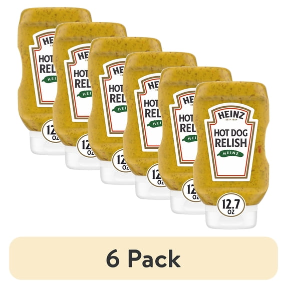 (6 pack) Heinz Hot Dog Relish, 12.7 fl oz Bottle - Walmart.com