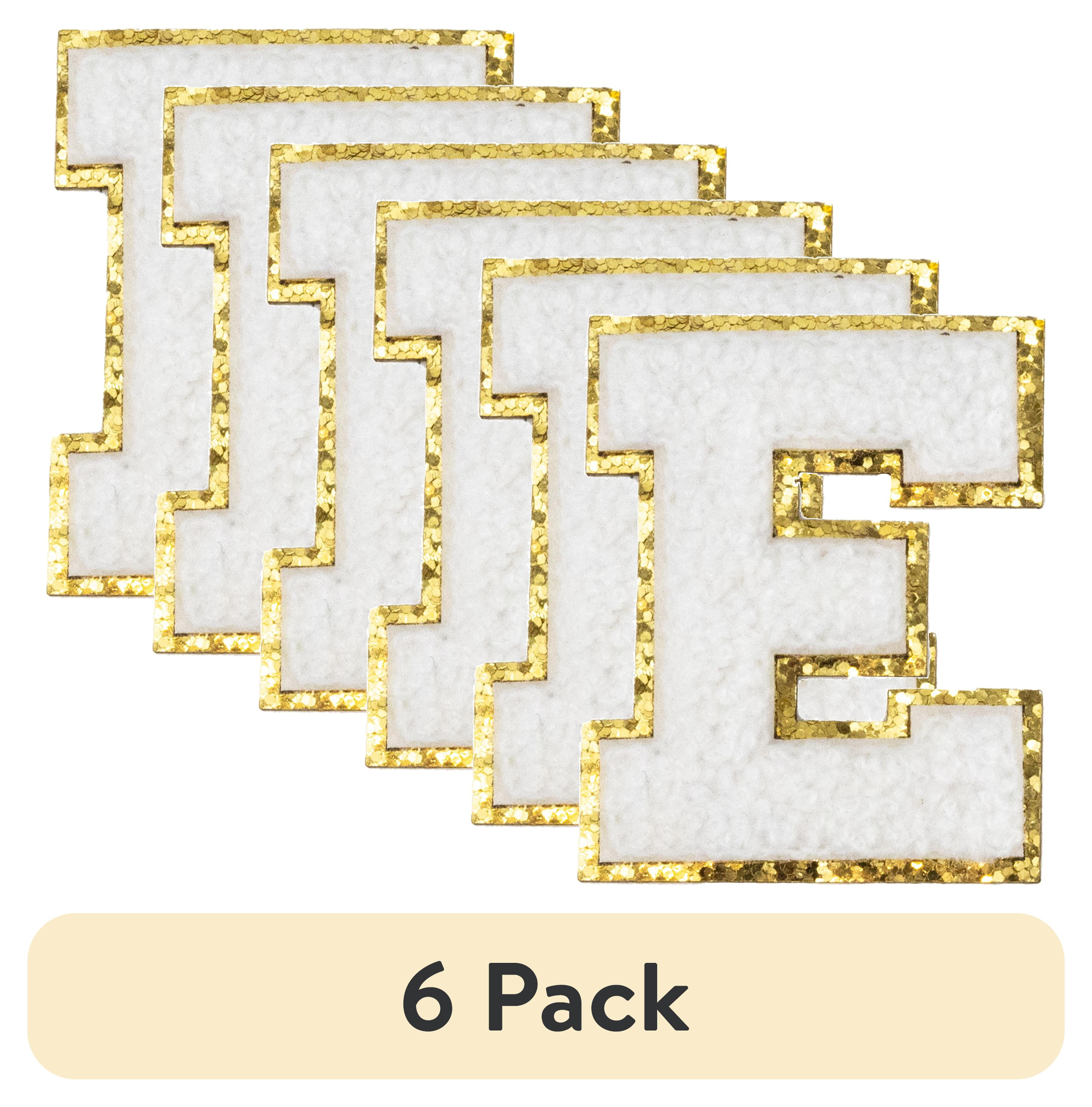 (6 pack) Hello Hobby Chenille E White Patch - Walmart.com