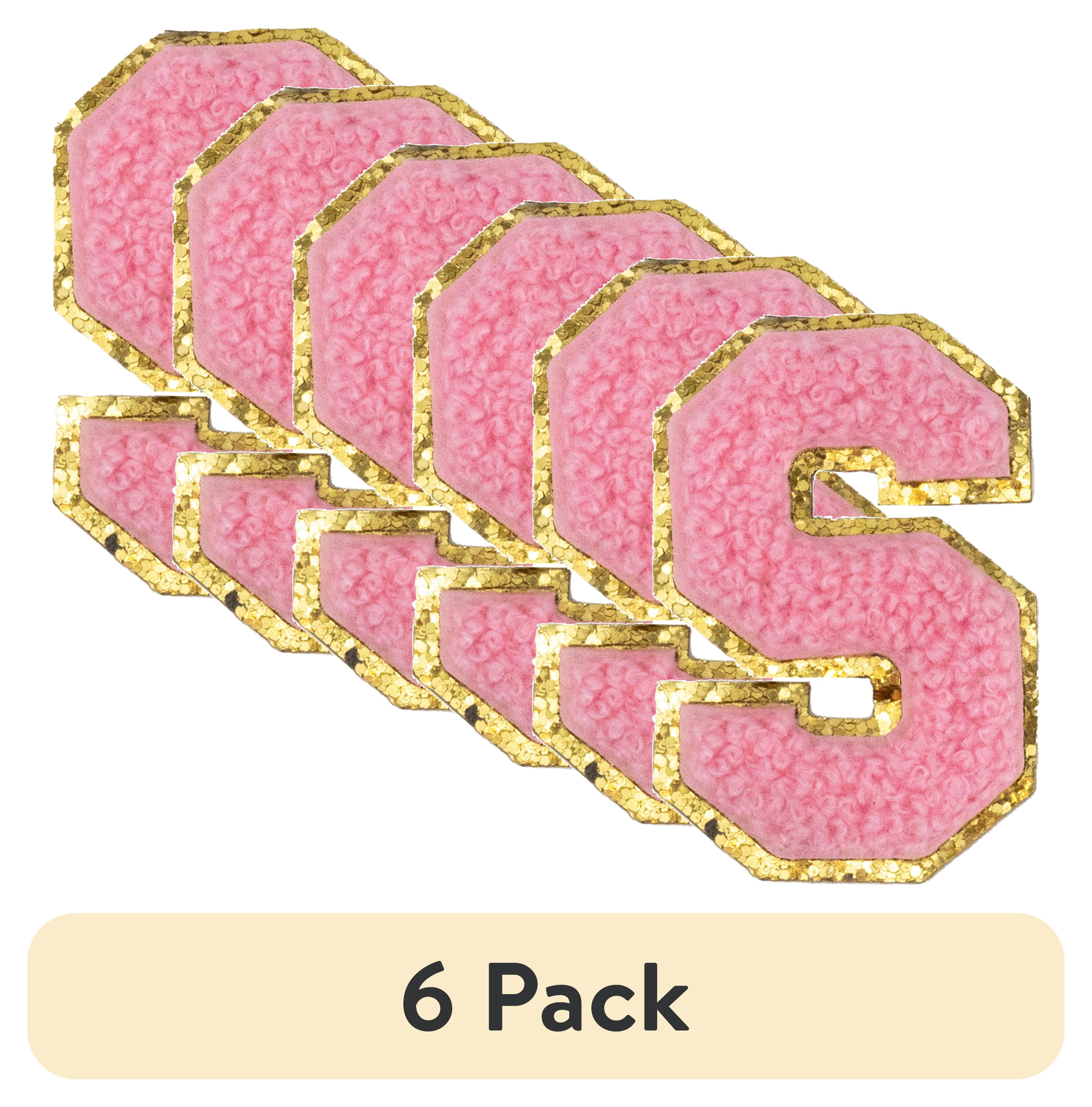 (6 pack) Hello Hobby Chenille S Pink Patch - Walmart.com