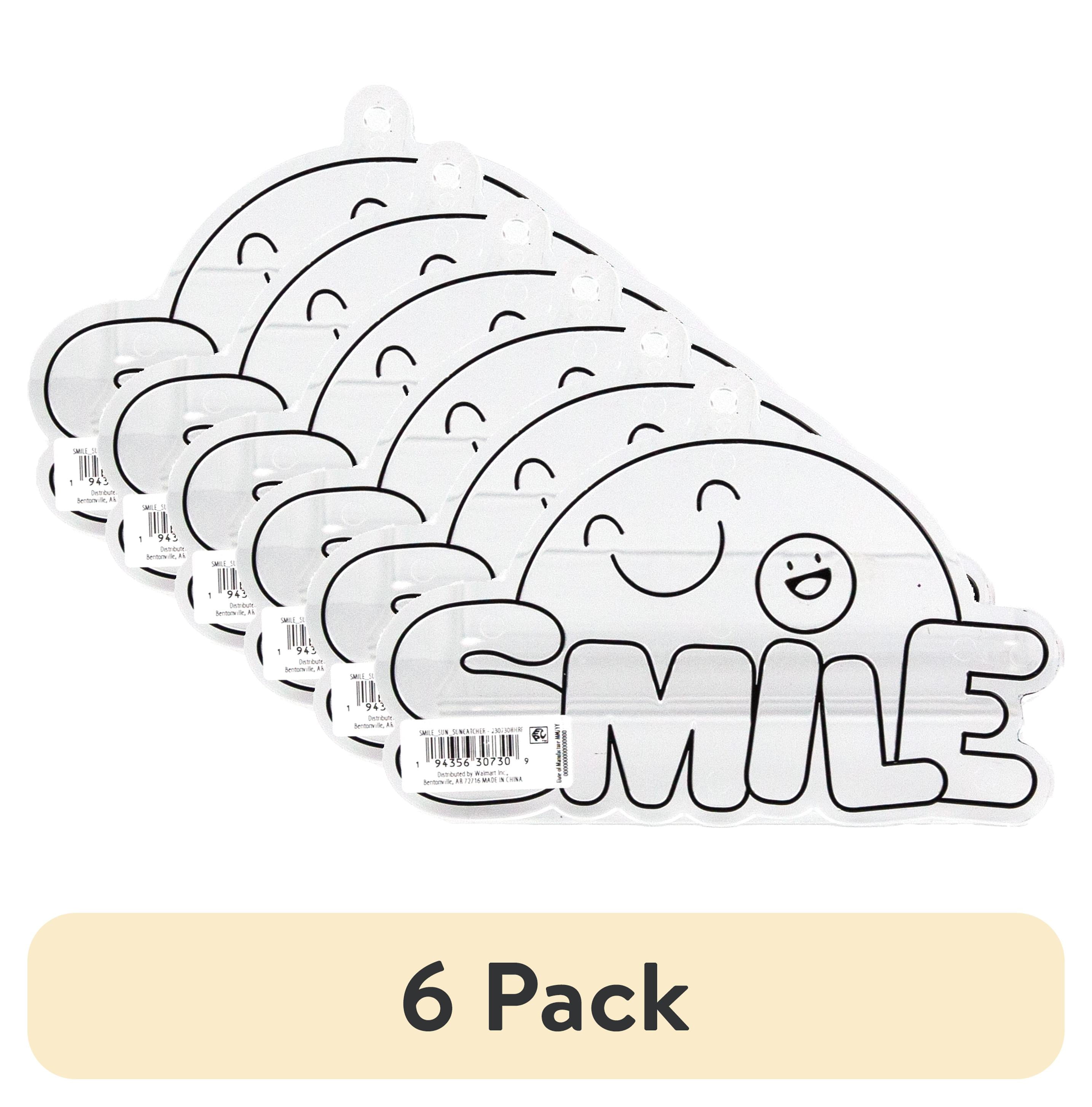(6 pack) Hello Hobby Jumbo Smile Suncatcher - Walmart.com