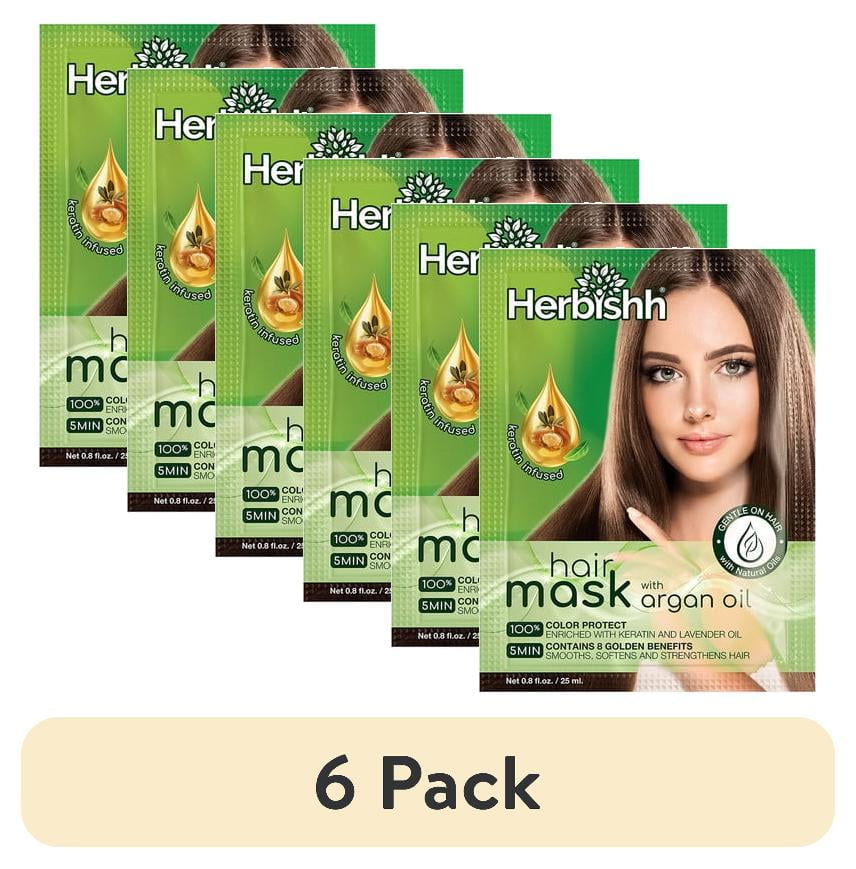 (6 pack) Herbishh Black Shampoo, Hair Dye Shampoo 3 in 1, 100% Grey ...