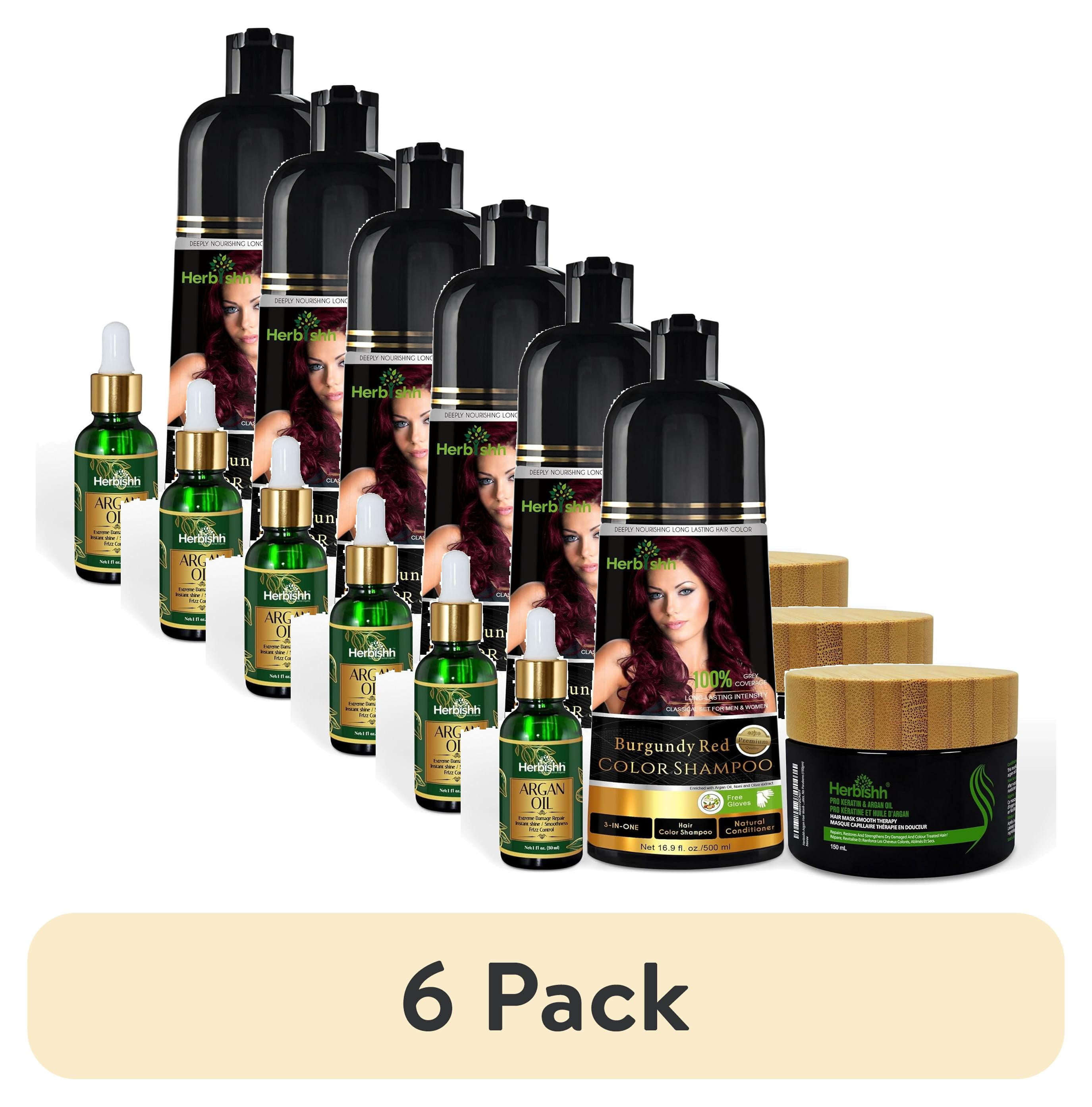 (6 pack) Herbishh Color Shampoo Combo - Hair Color Shampoo Hair Dye ...