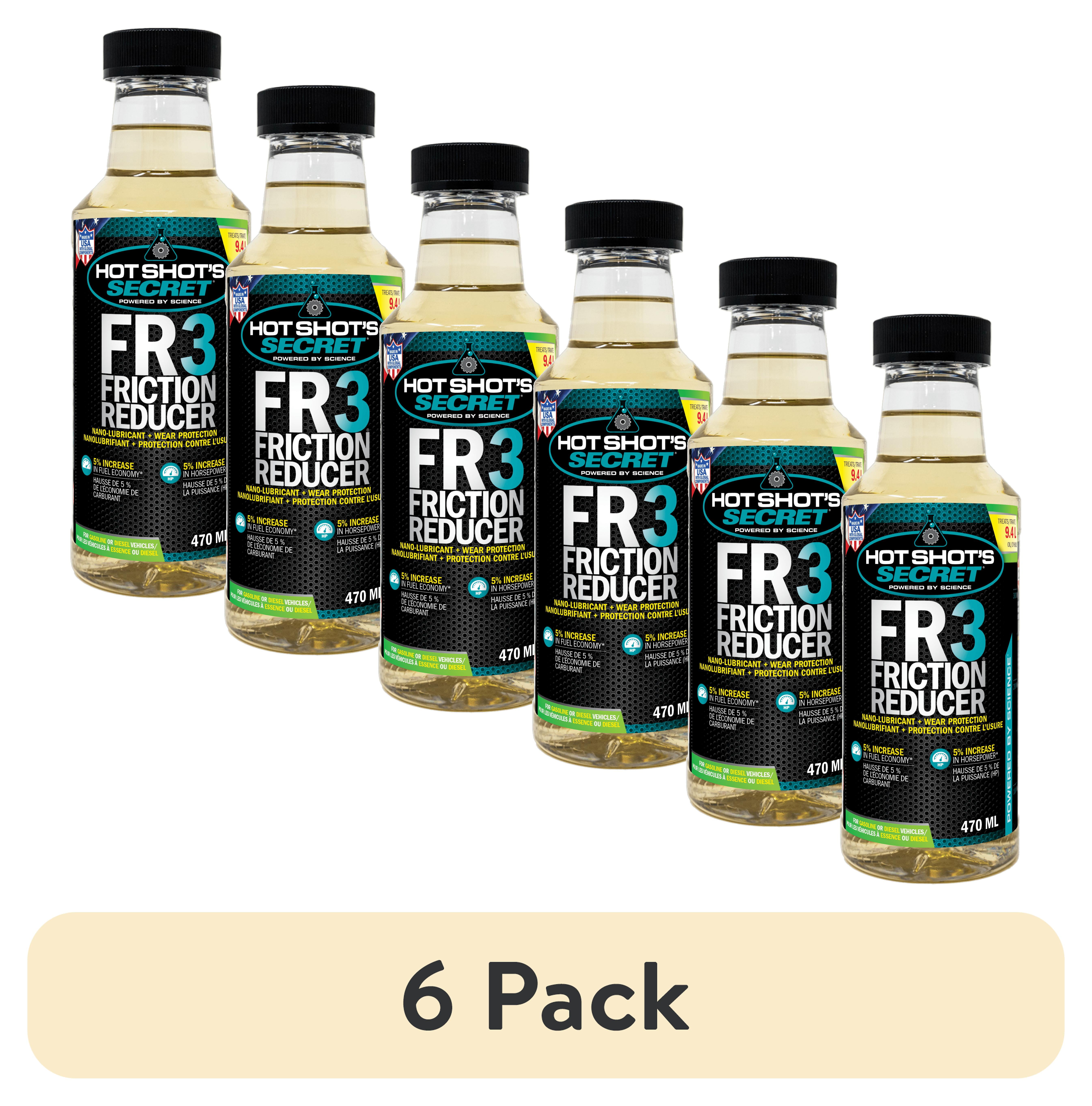 (6 pack) Hot Shot's Secret FR3 Oil Treatment for Gas & Diesel Engines ...