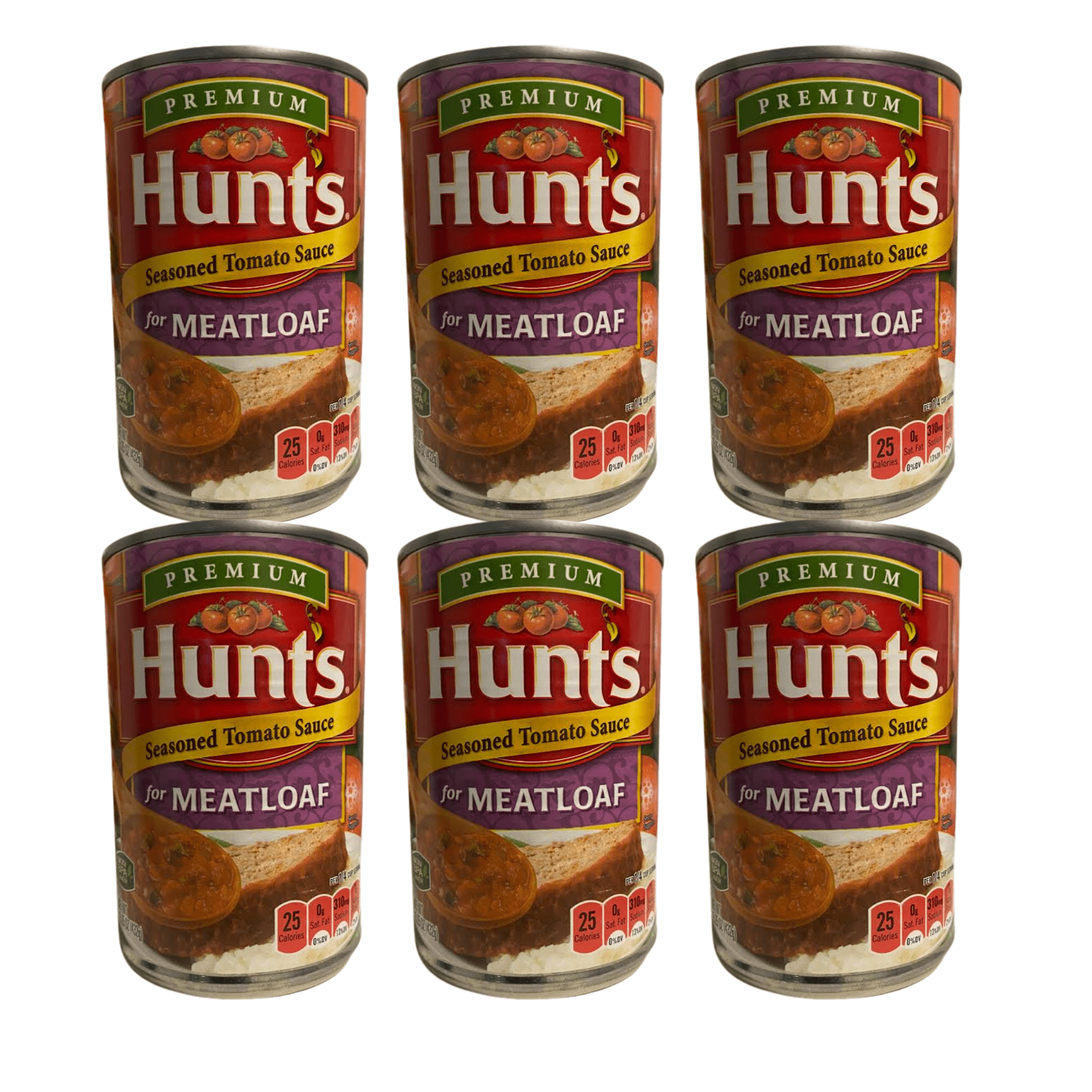 Hunt's Meatloaf Seasoned Tomato Sauce, Savory Canned, 6 Pack, 15.25 oz ...