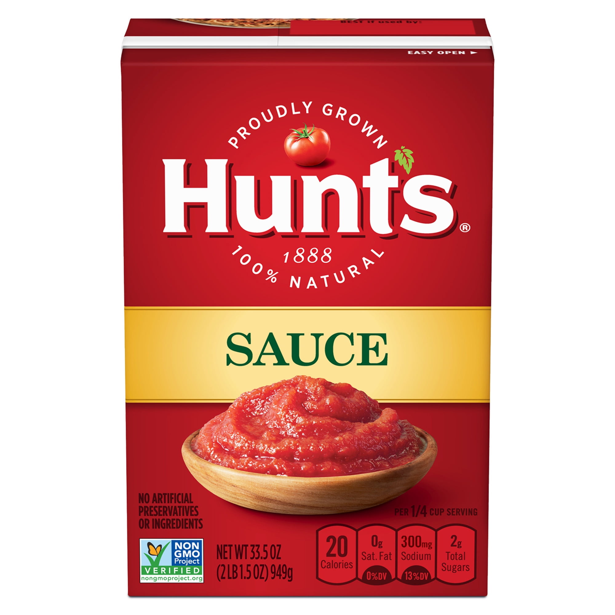 (6 pack) Hunt’s Tomato Sauce, Perfect for Chili & Soups, 33.5 oz ...