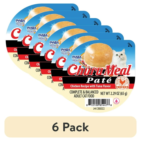 INABA Churu Meal Chowder Adult Wet Cat Food, 2.29 oz cup, Chicken ...