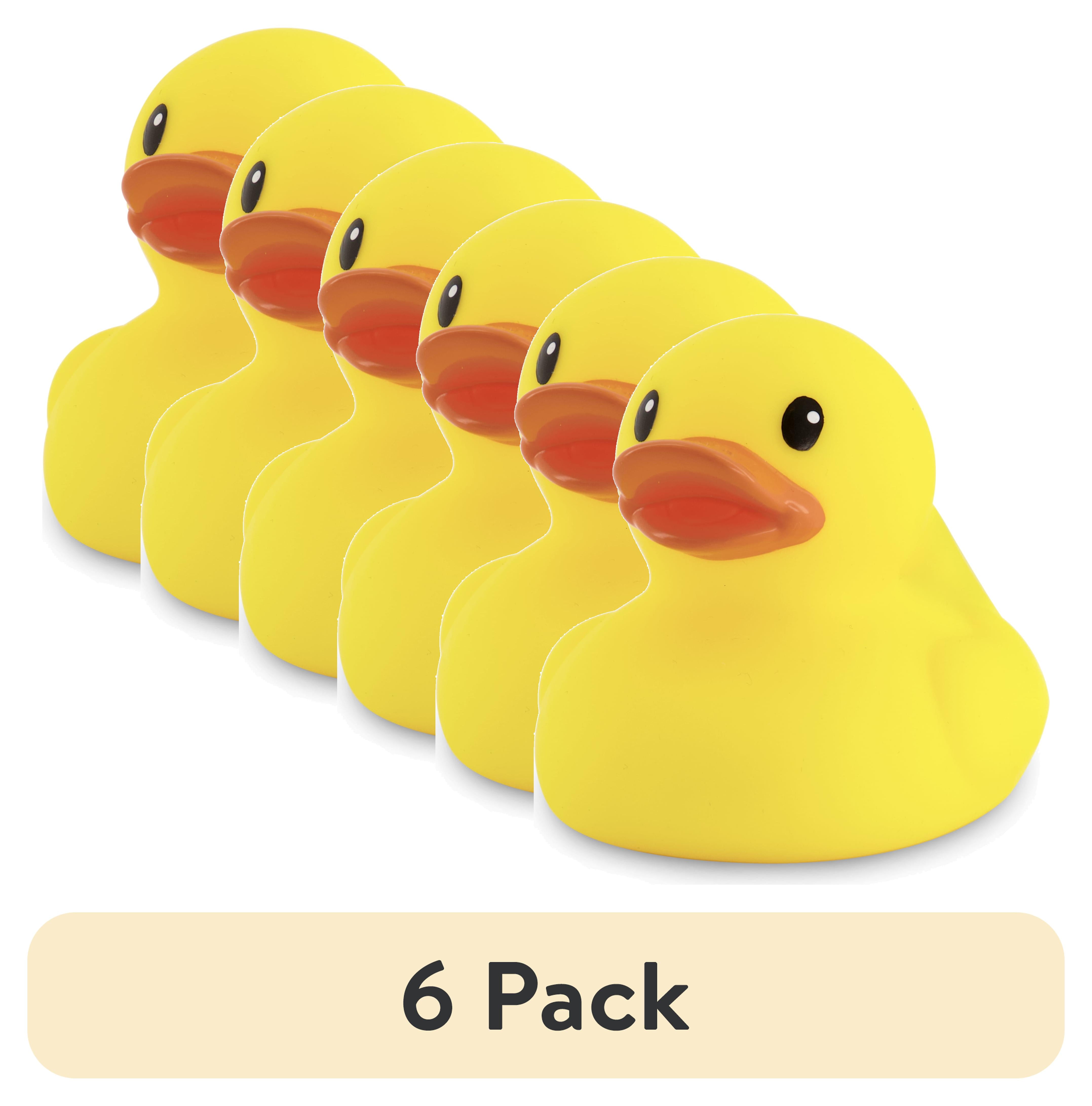 (6 pack) Infantino Fun Time Duck Baby Bath Toy, Squeezable Floating ...