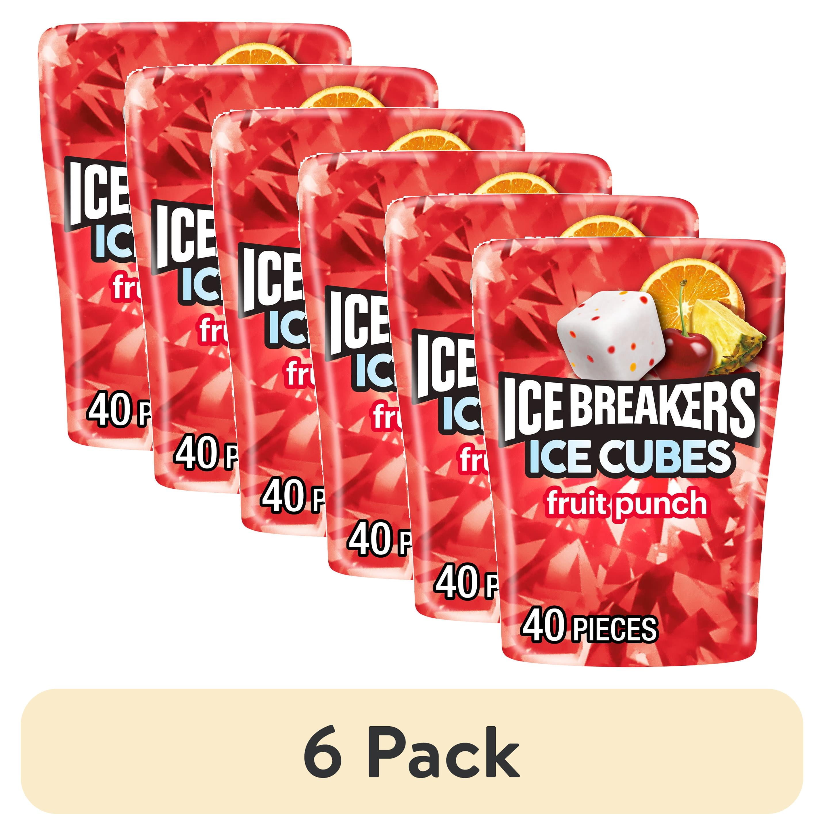 (6 pack) Ice Breakers Ice Cubes Fruit Punch Flavored Sugar Free Chewing ...