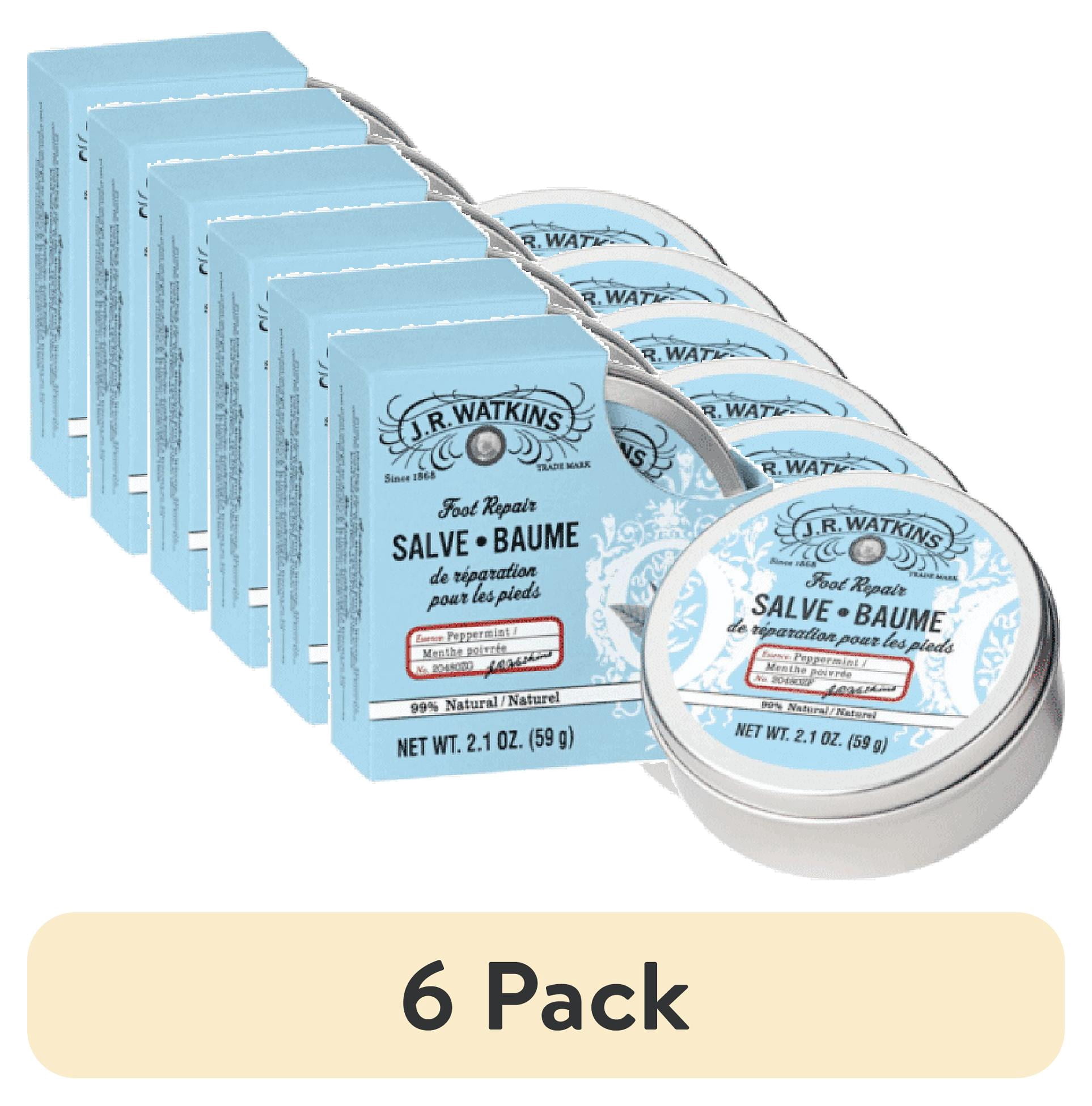 (6 pack) J.R. Watkins Foot Repair Salve - Peppermint 2.1 oz Salve ...