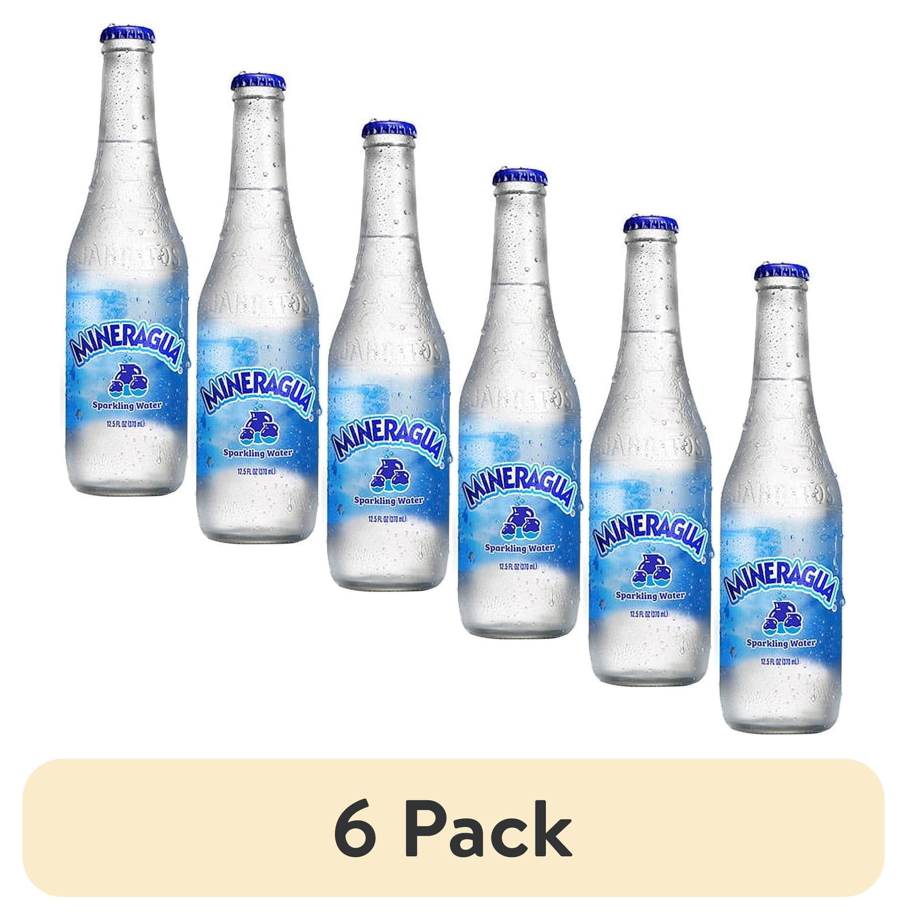 (6 pack) Jarritos Mineragua Sparkling Water, 12.5 fl oz Glass Bottle ...