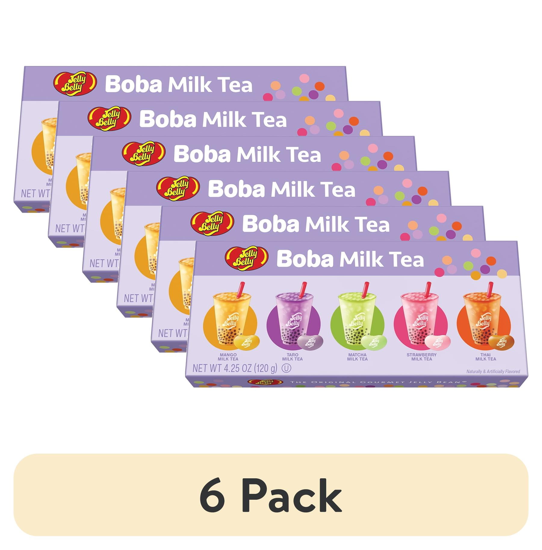 (6 pack) Jelly Belly Boba Milk Tea Jelly Bean Gift Box - 4.25 Ounces of ...