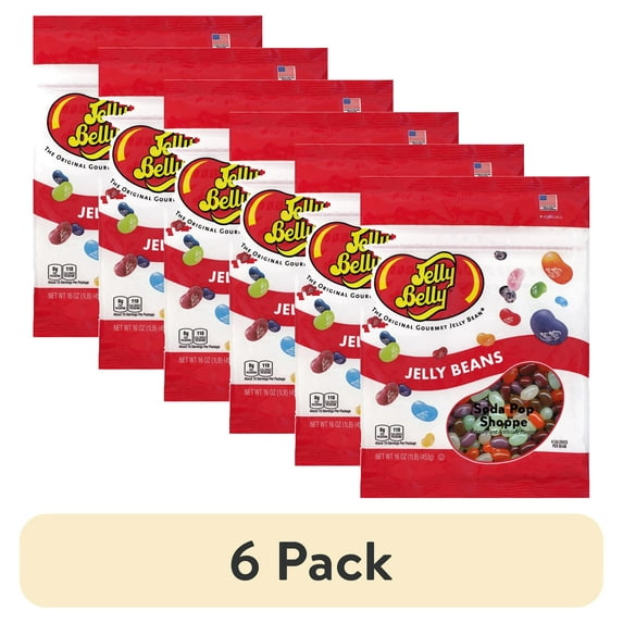 (6 pack) Jelly Belly Soda Pop Shoppe® Jelly Beans - 1 Pound (16 Ounces ...