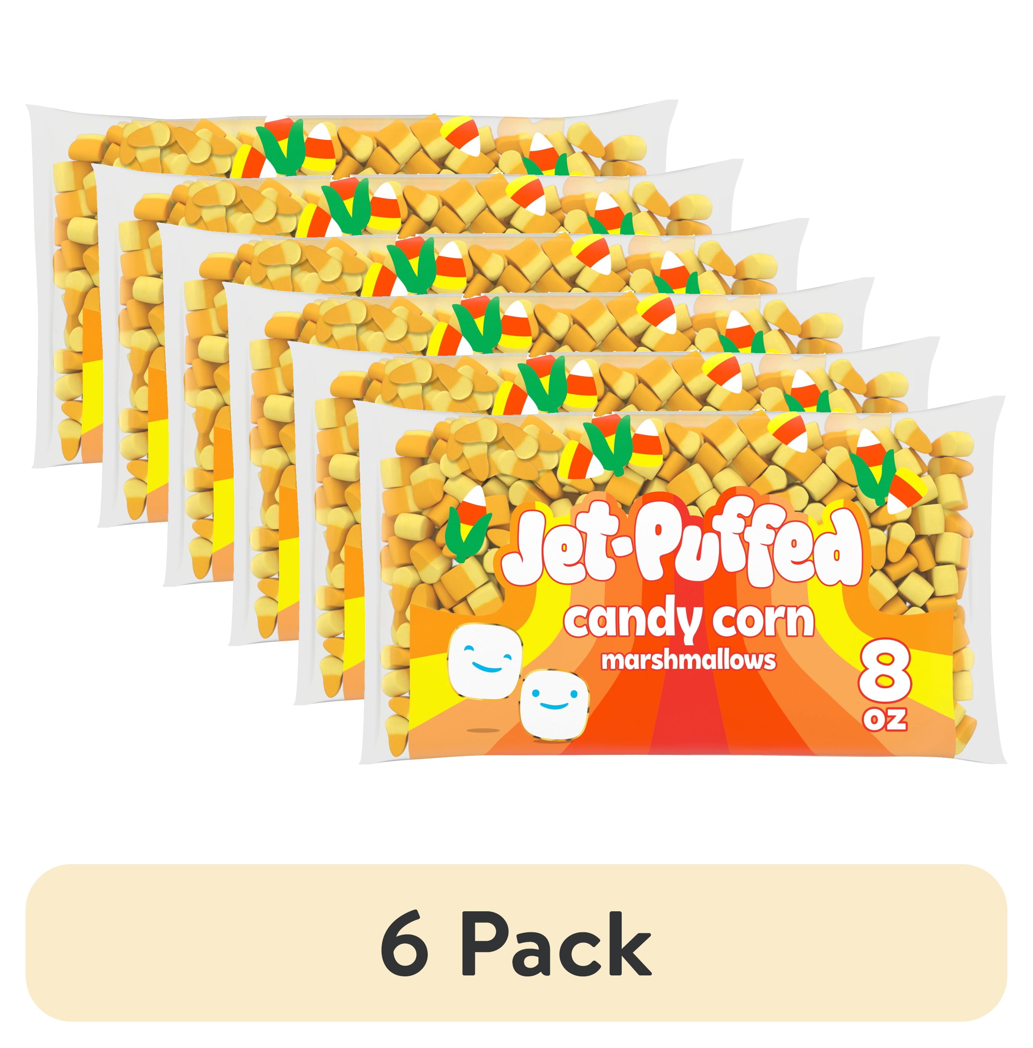 (6 pack) Jet-Puffed Candy Corn Shaped Halloween Fall Marshmallows, 8 oz ...