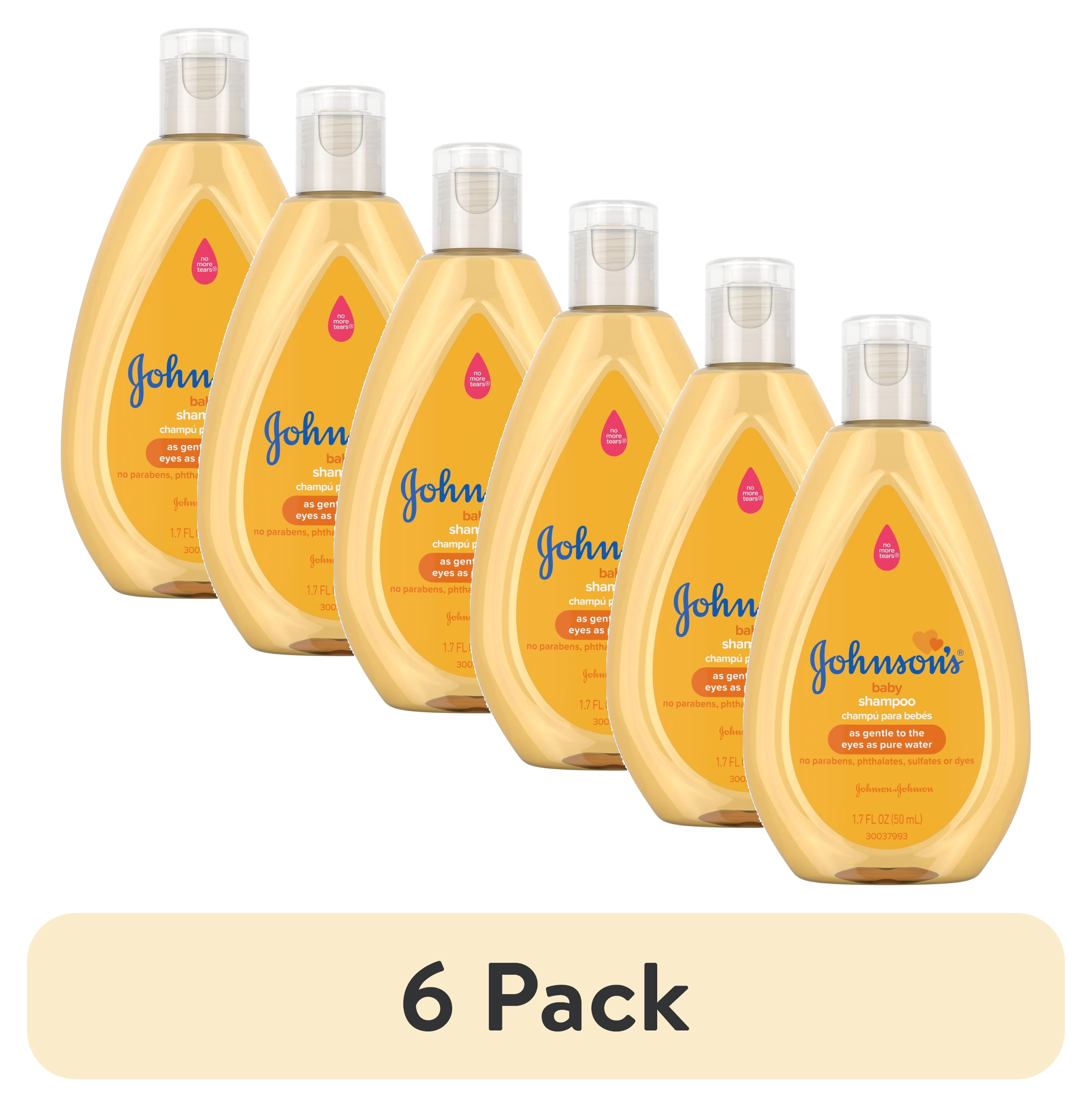 (6 pack) Johnson's Baby Shampoo with Gentle Tear-Free Formula, 1.7 fl ...