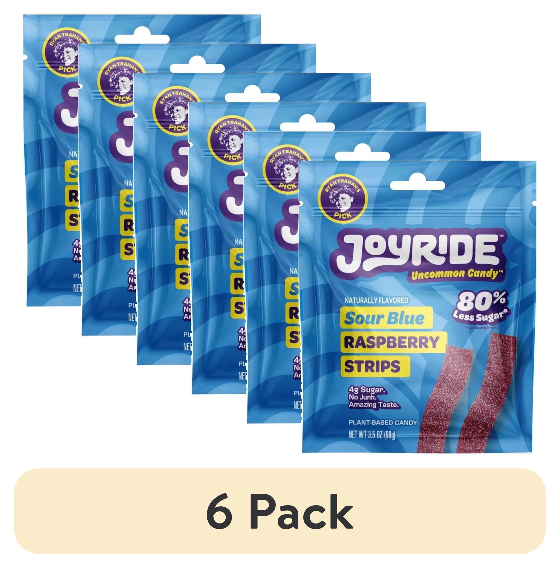 (6 pack) Joyride Sour Blue Raspberry Strips Candy 3.5 oz - Walmart.com