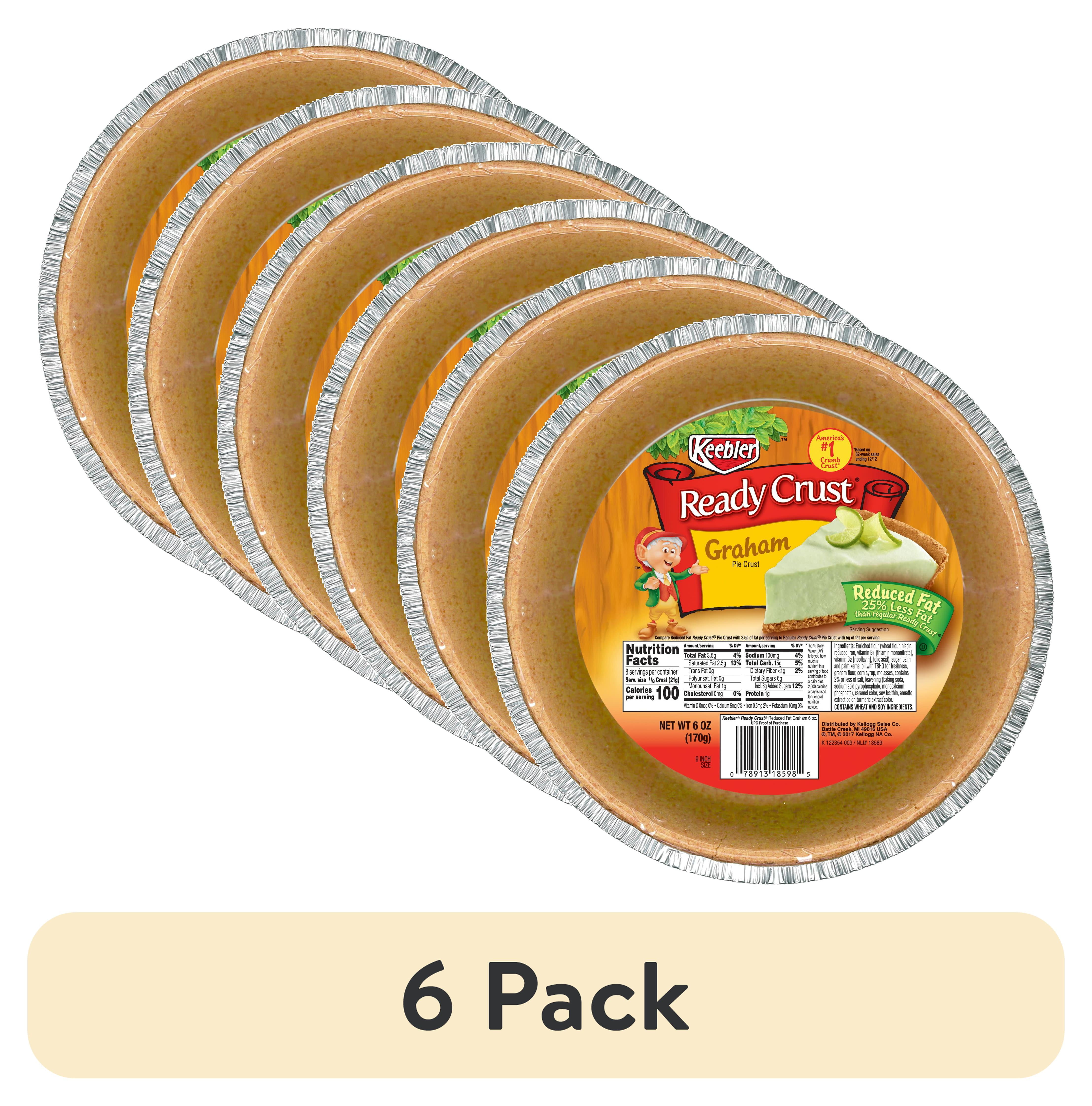 (6 pack) Keebler Ready Crust Graham Pie Crust, 6 oz - Walmart.com