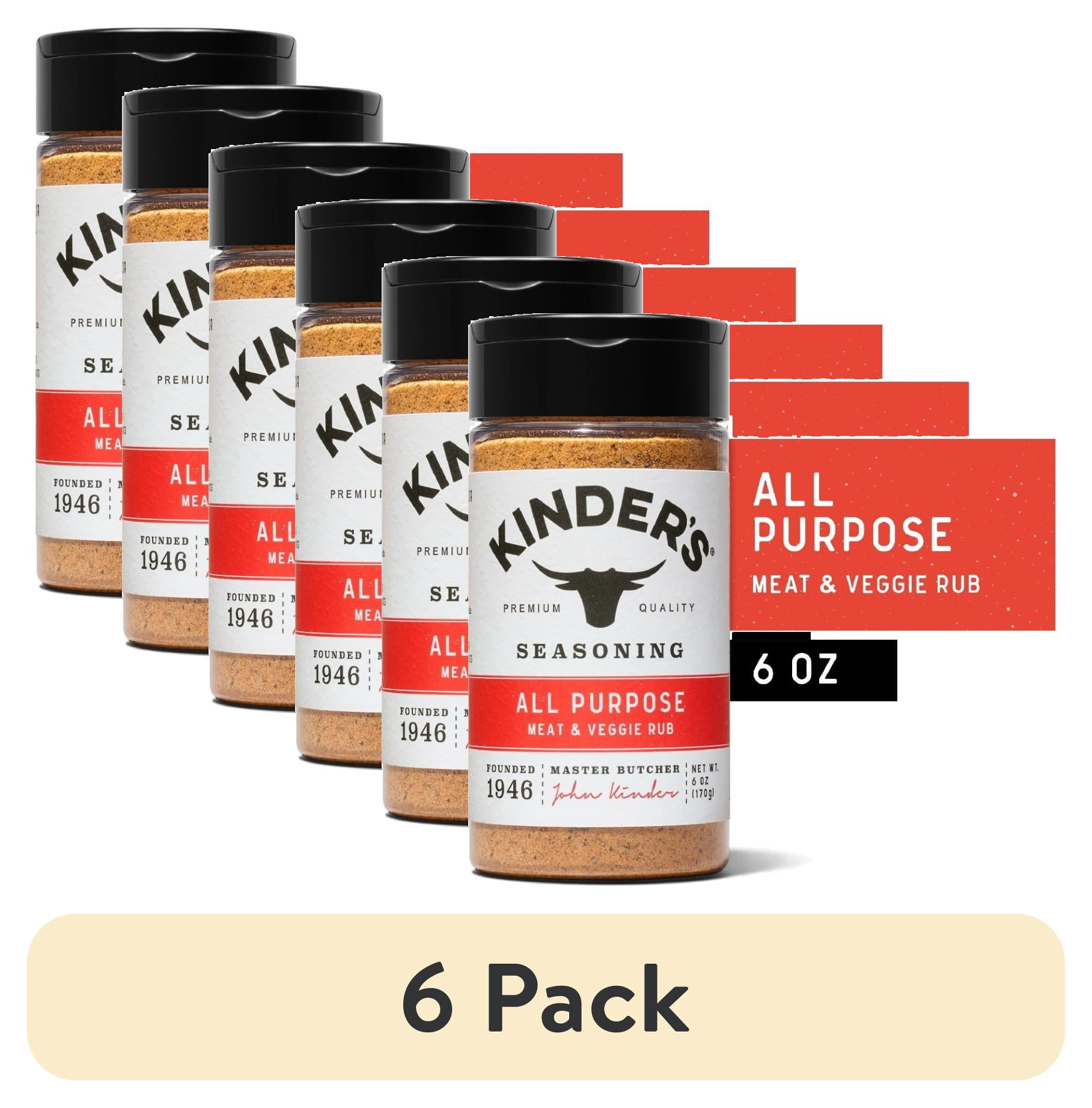 (6 pack) Kinder's® All Purpose Meat & Veggie Rub - Walmart.com