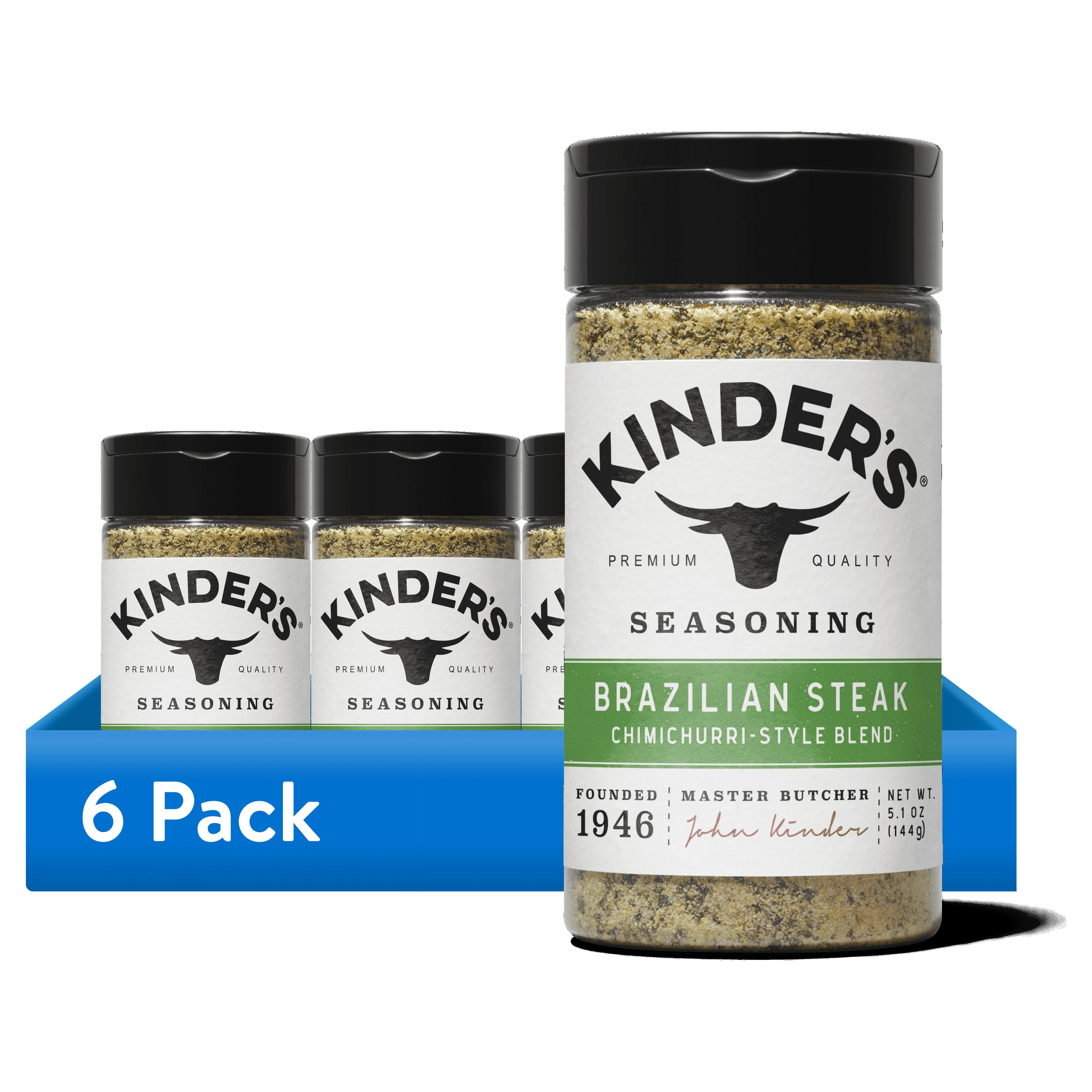 (6 pack) Kinder's Brazilian Steak Seasoning, 5.2oz - Walmart.com