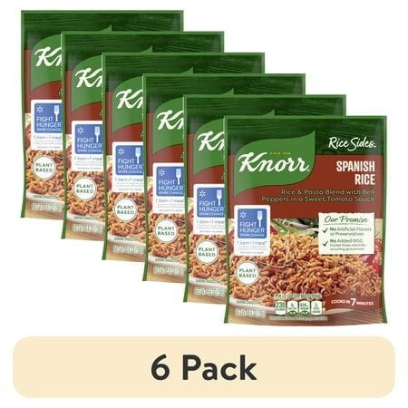 (6 pack) (6 pack) Knorr No Artificial Flavors Spanish Parboiled Rice ...
