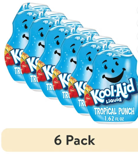 (6 pack) Kool-Aid Liquid Tropical Punch Naturally Flavored Soft Drink ...
