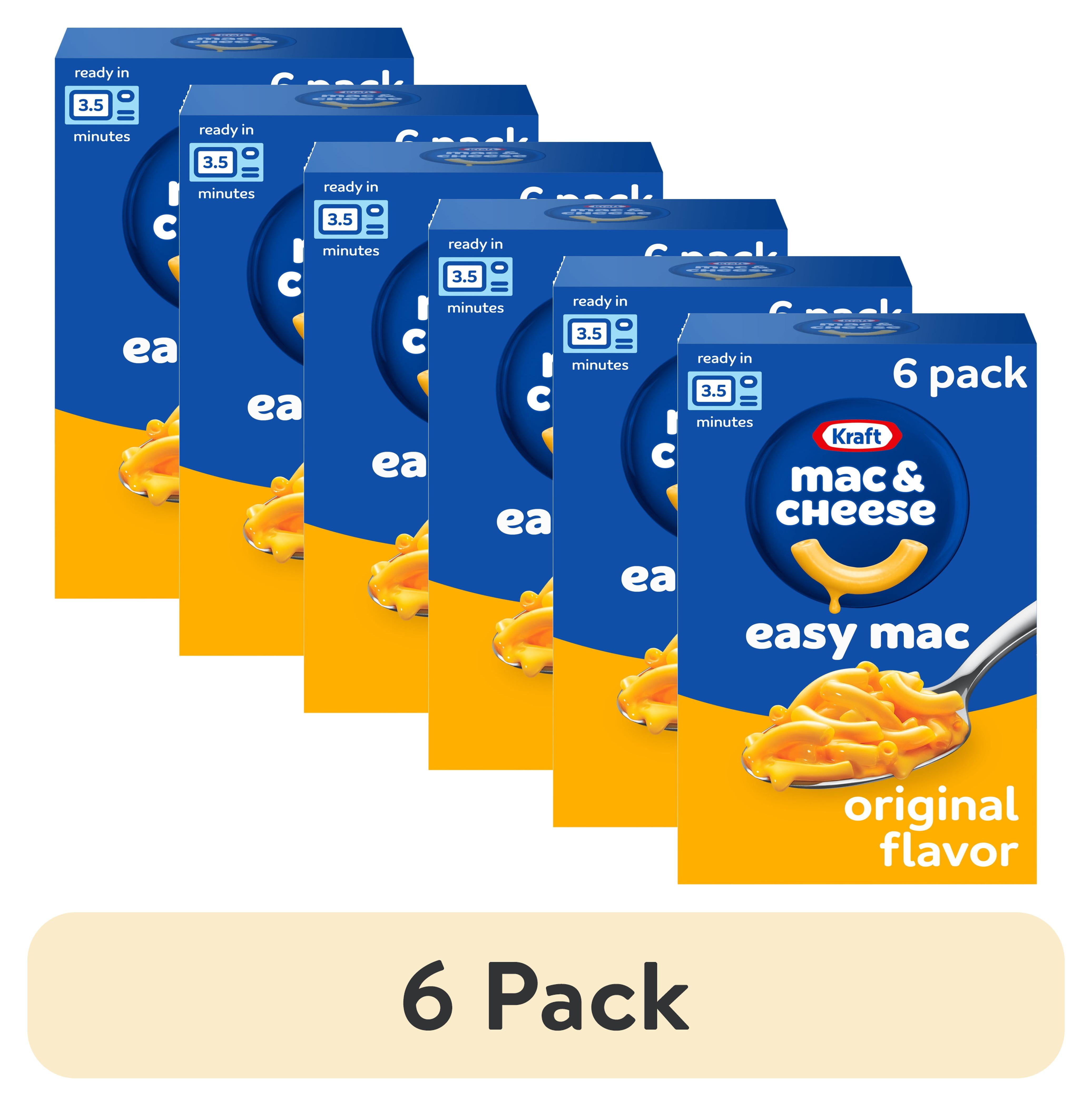 (6 pack) Kraft Easy Mac and Cheese, 6 Packets, for Easy Dinner or ...