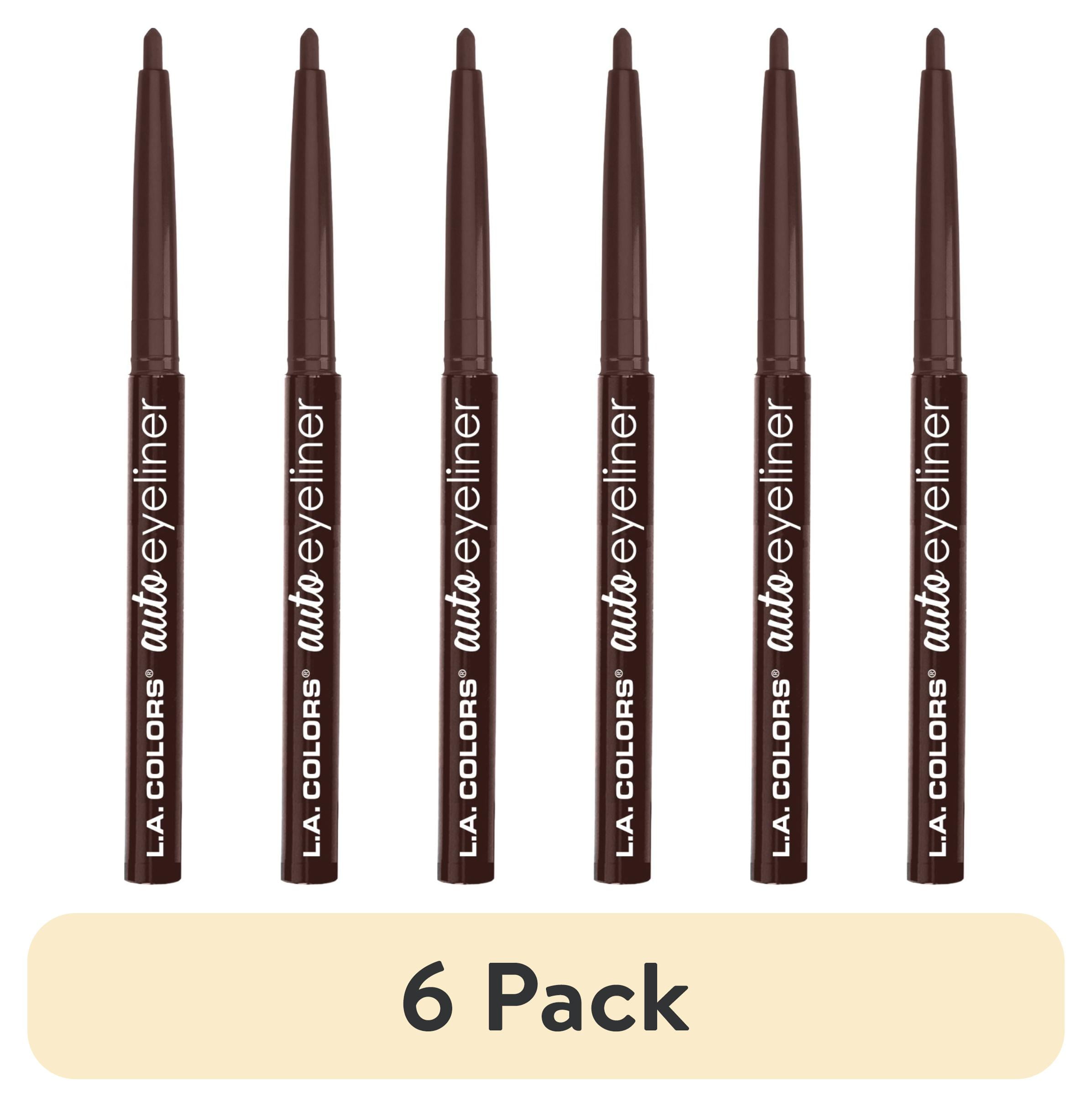 (6 pack) L.A. COLORS Auto Eyeliner, Black Brown, 0.01 fl oz - Walmart.com