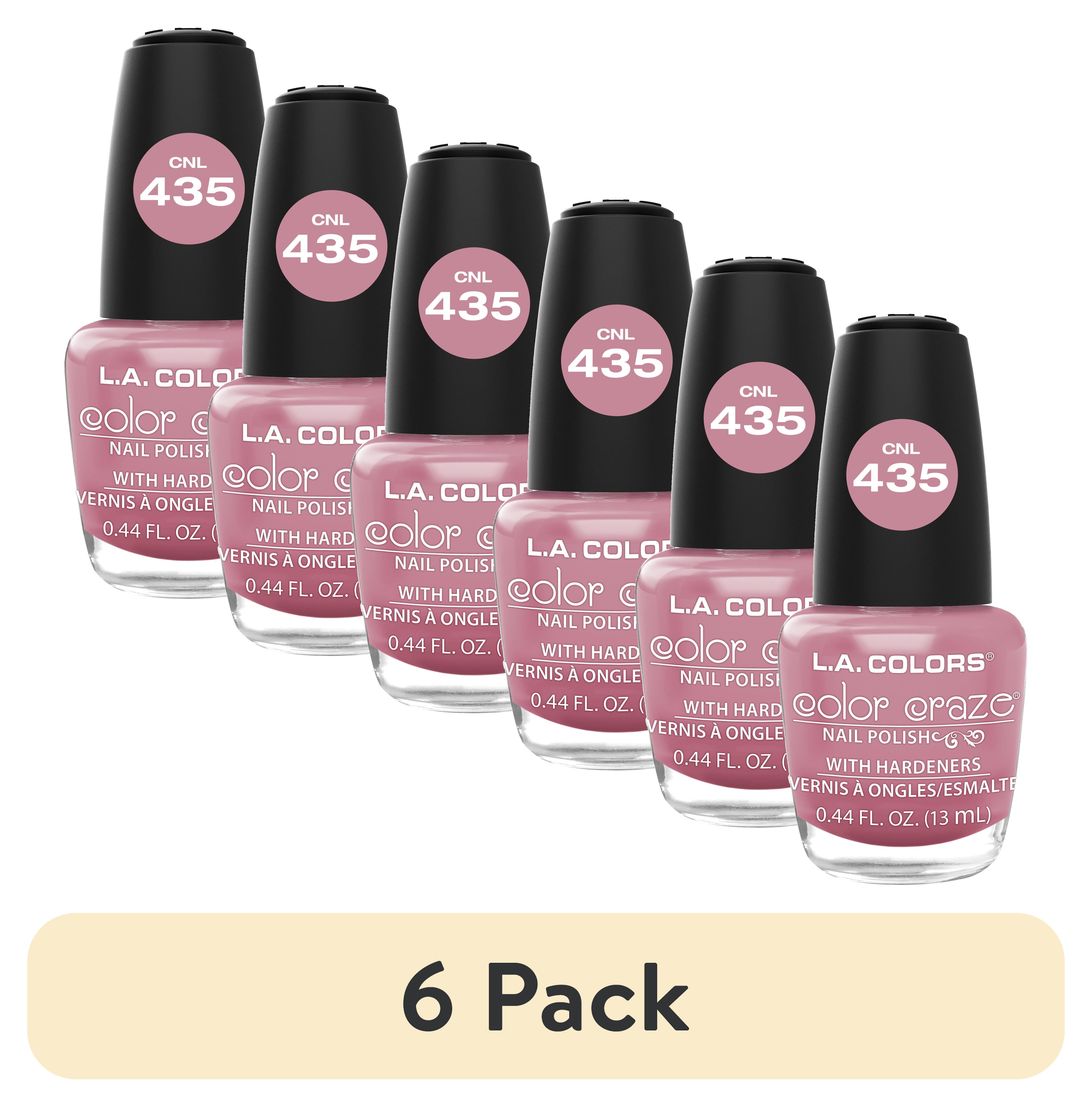 (6 pack) L.A. COLORS Color Craze Nail Polish, Bubble Bath, 0.44 fl oz ...