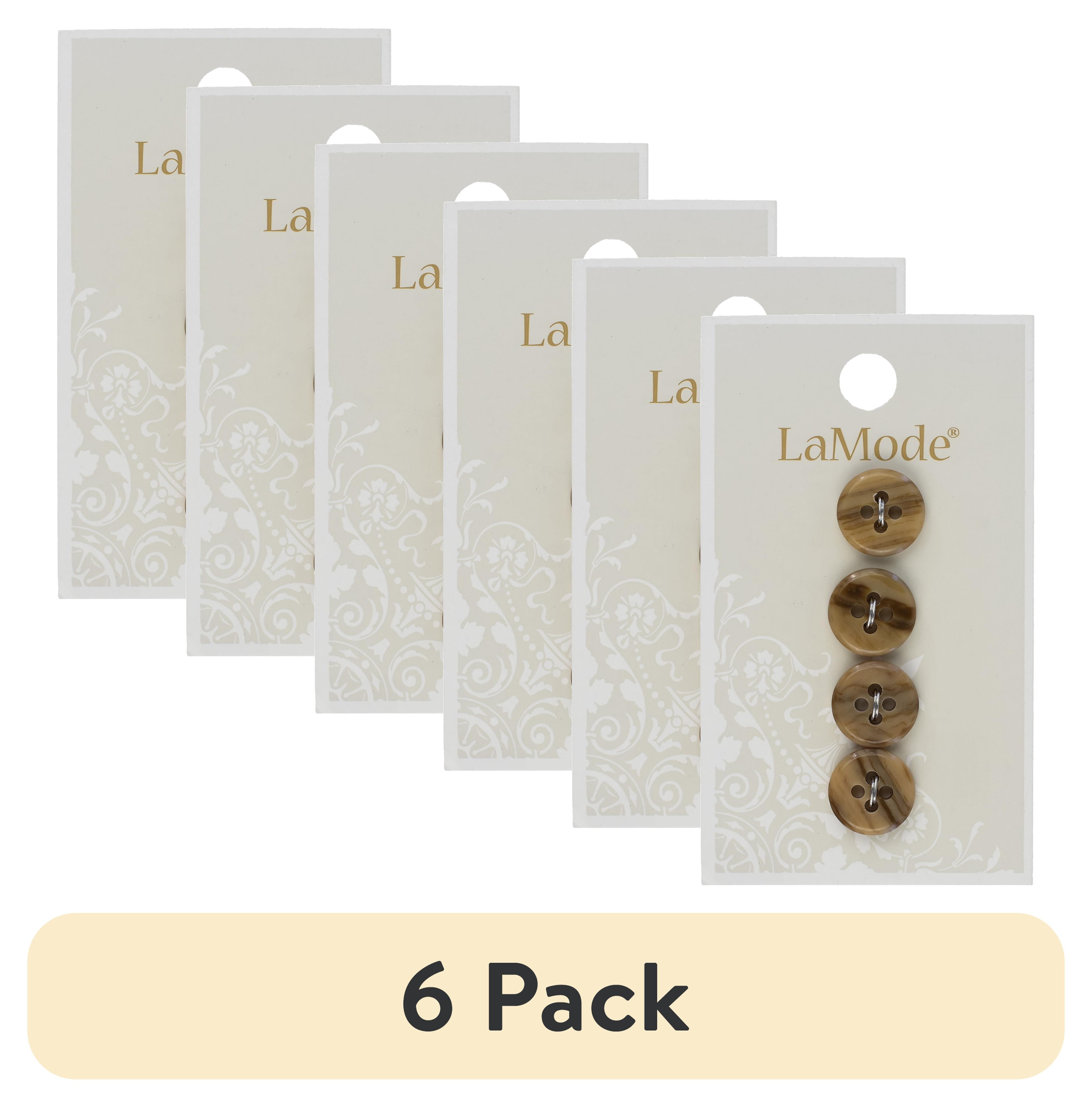 (6 pack) LaMode Round Buttons, 1/2" (12mm), 4 Piece, Beige - Walmart.com