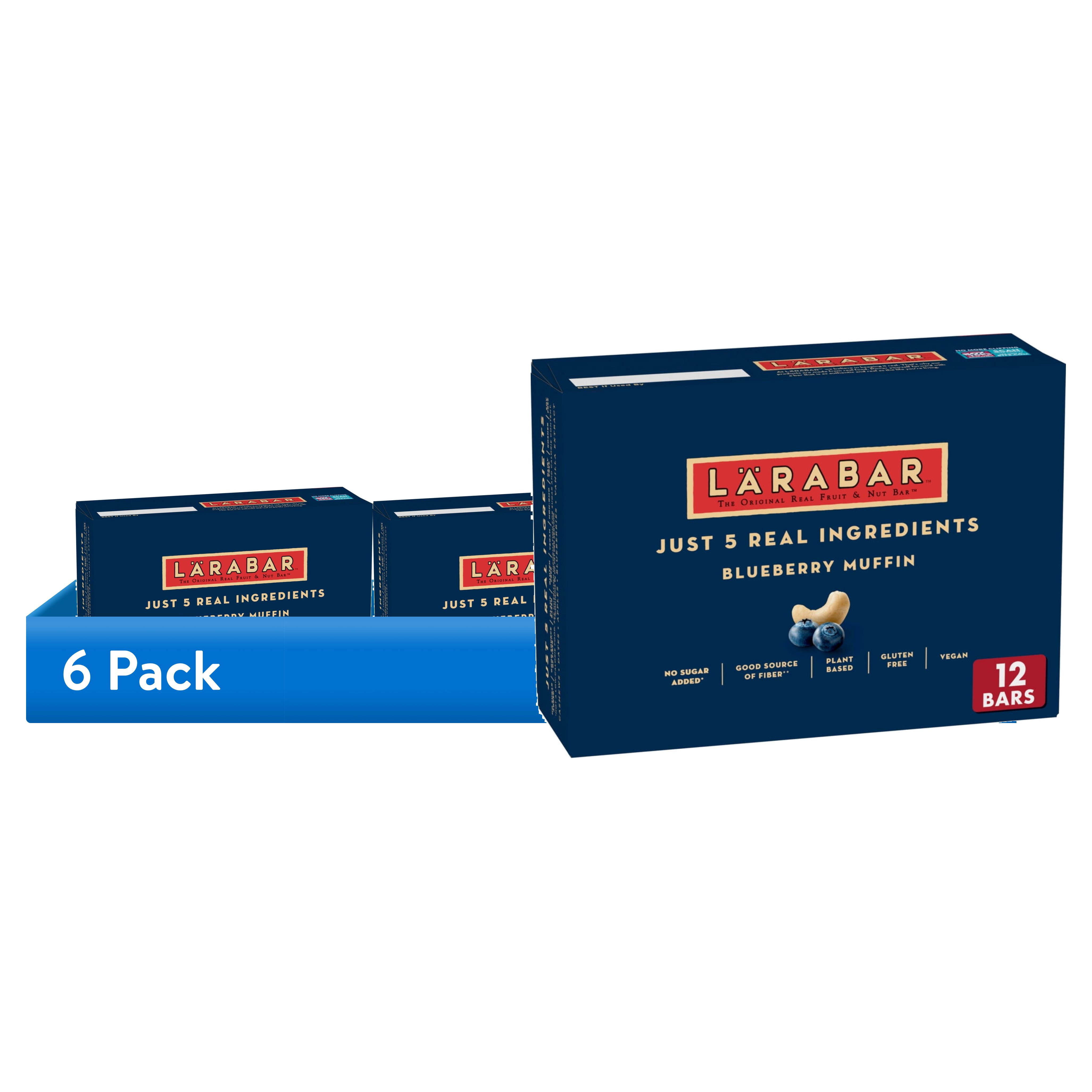(6 pack) Larabar Blueberry Muffin Fruit and Nut Bars, Gluten Free and ...