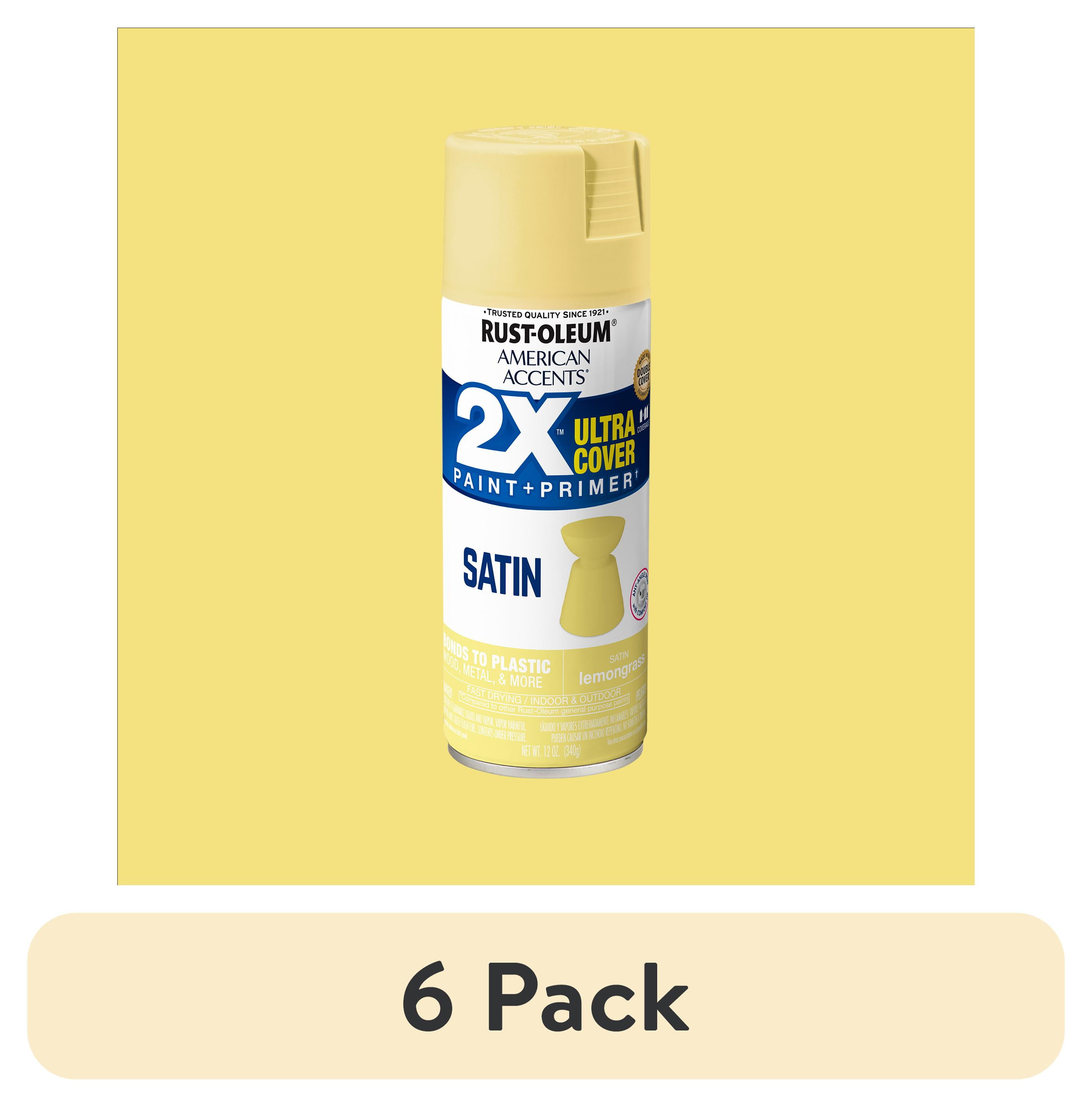 (6 pack) Lemongrass, Rust-Oleum American Accents 2X Ultra Cover Satin ...