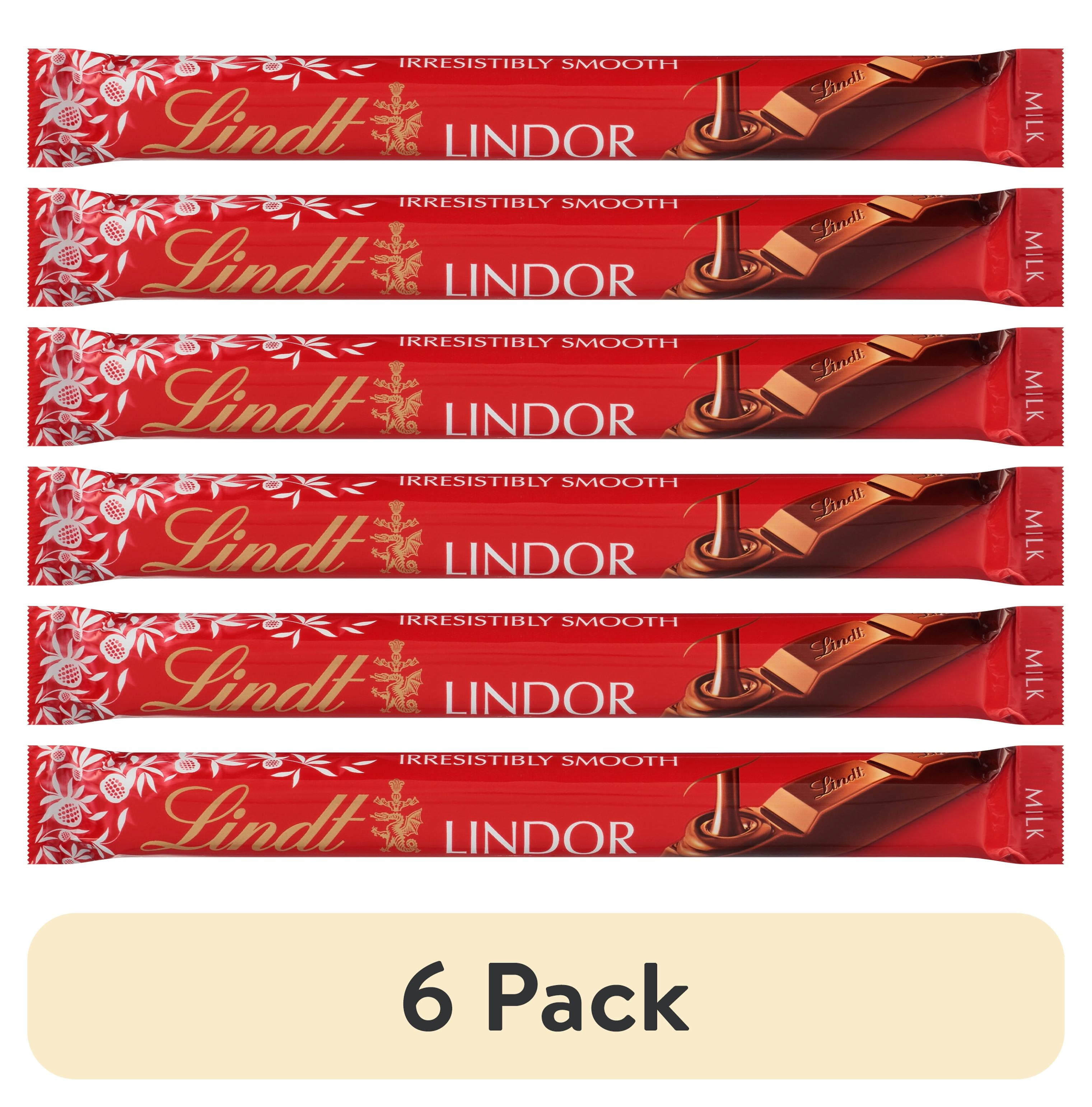 (6 pack) Lindt Lindor Milk Chocolate Truffle Candy Bar, 1.3 oz ...