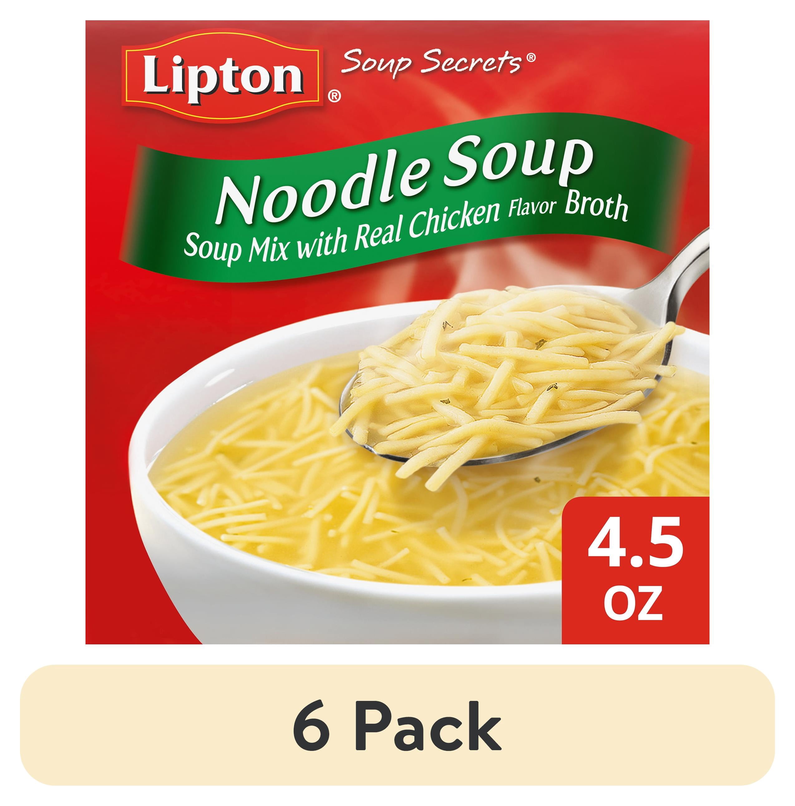 (6 pack) Lipton Soup Secrets Instant Noodle Soup Mix Chicken Flavor ...