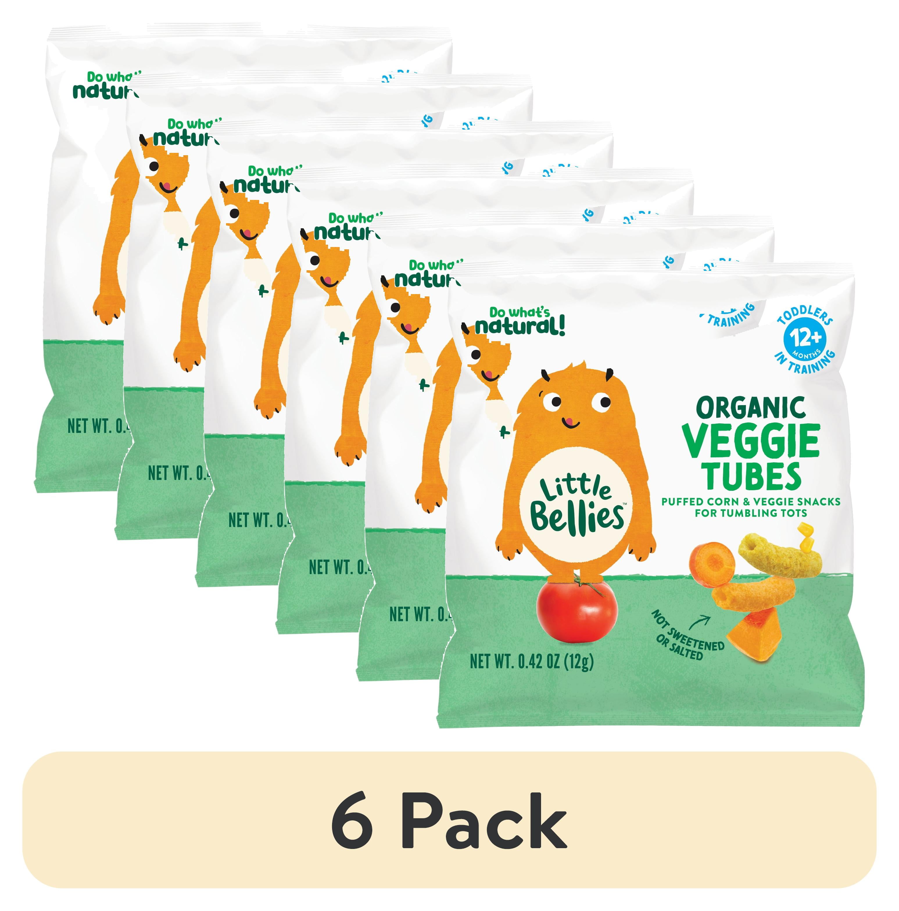 (6 pack) Little Bellies Organic Veggie Tubes, 0.42 oz - Walmart.com