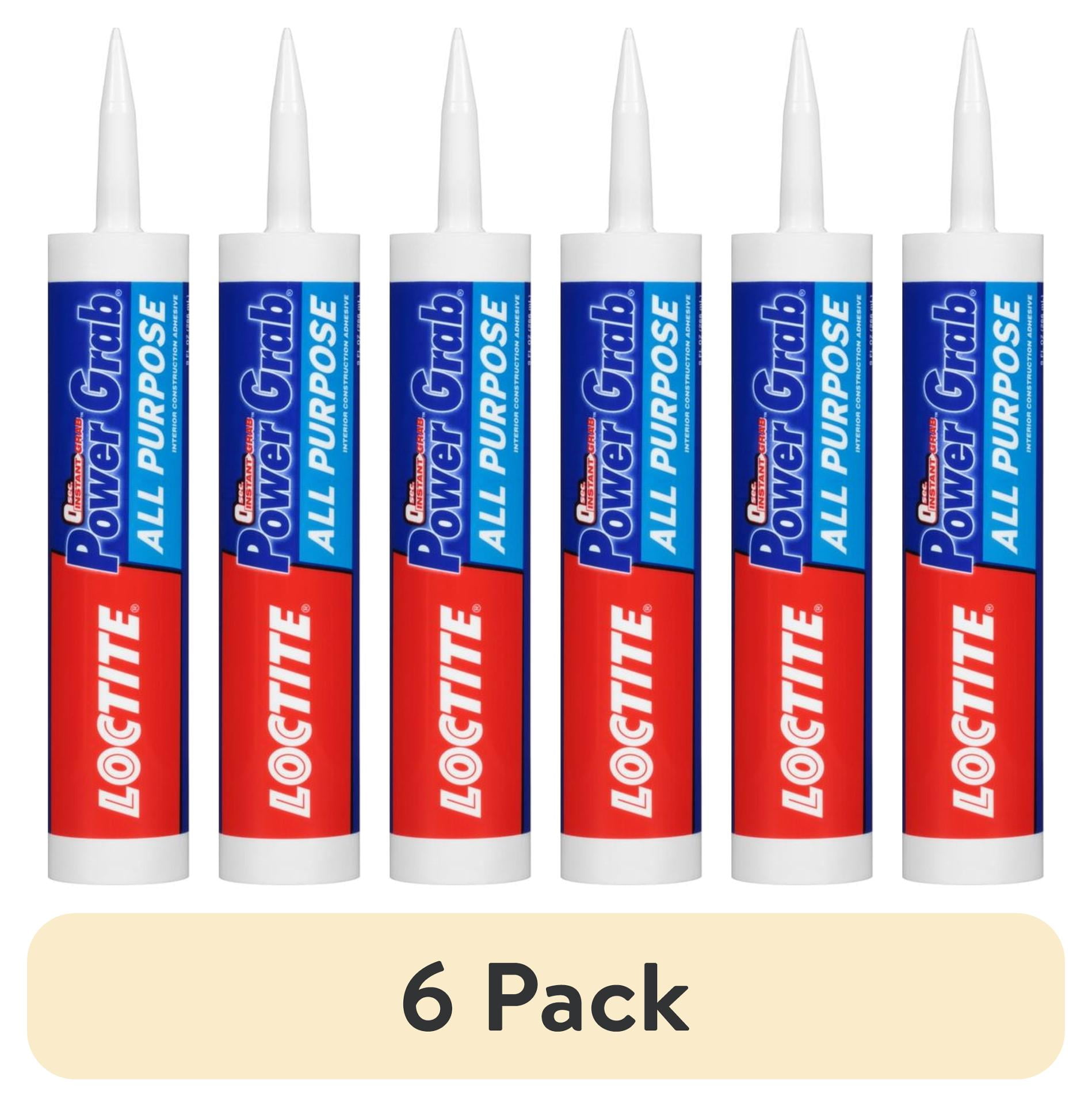 (6 pack) Loctite Power Grab Construction Adhesive All Purpose, Pack of ...