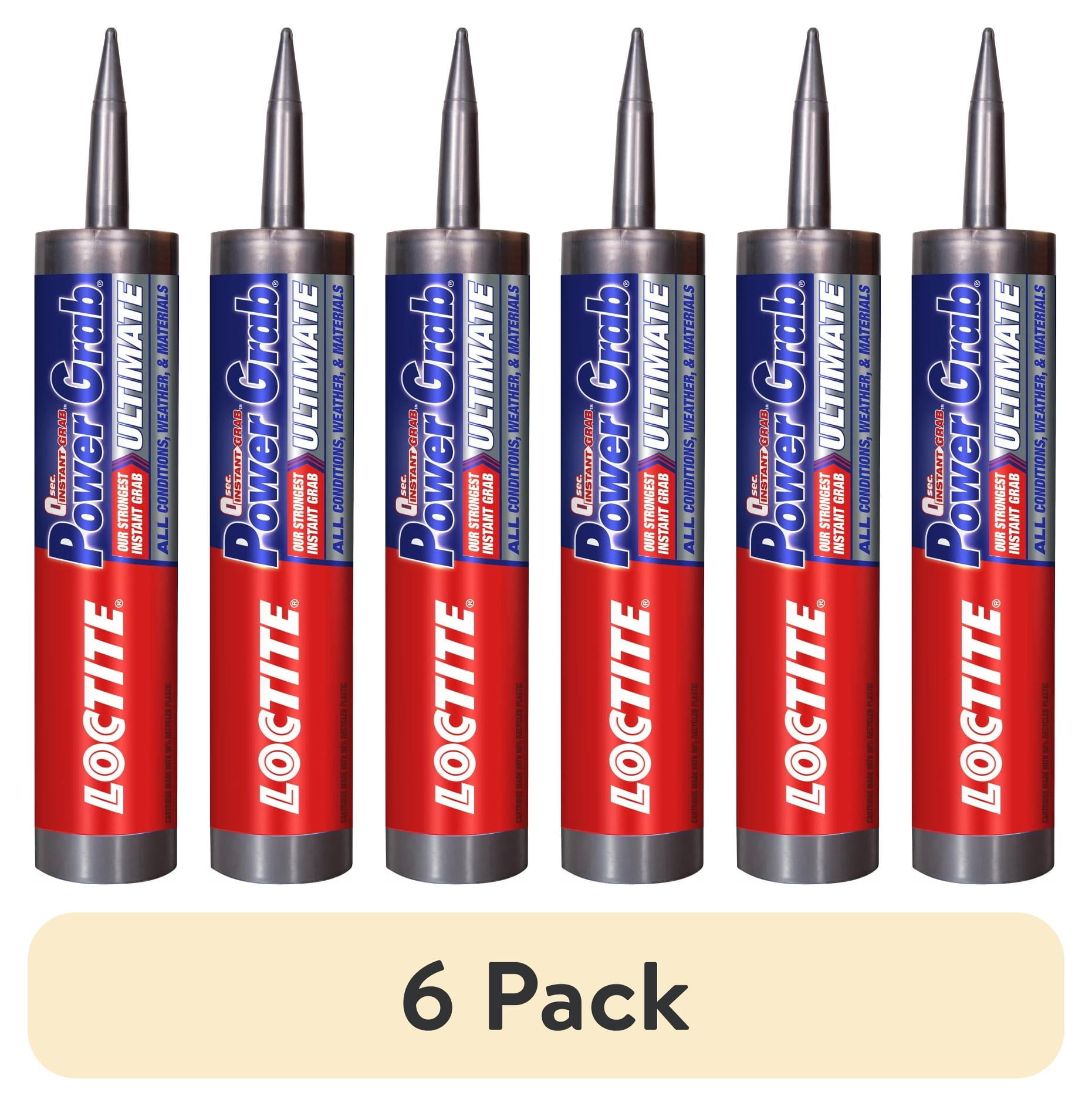 (6 pack) Loctite Power Grab Construction Adhesive Ultimate, Pack of 1 ...