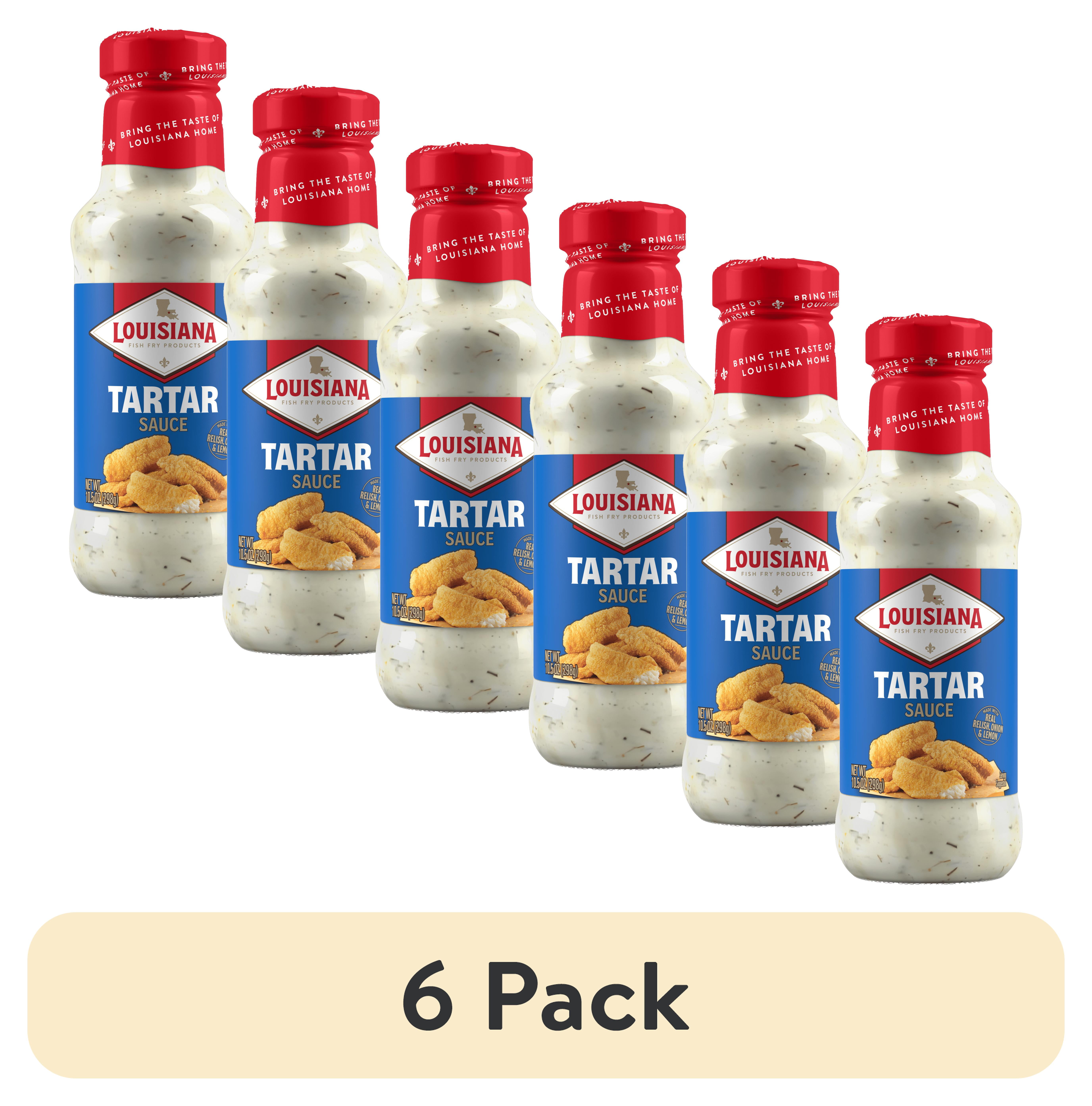 (6 pack) Louisiana Fish Fry Creamy Tartar Sauce with Relish & Lemon, 10 ...