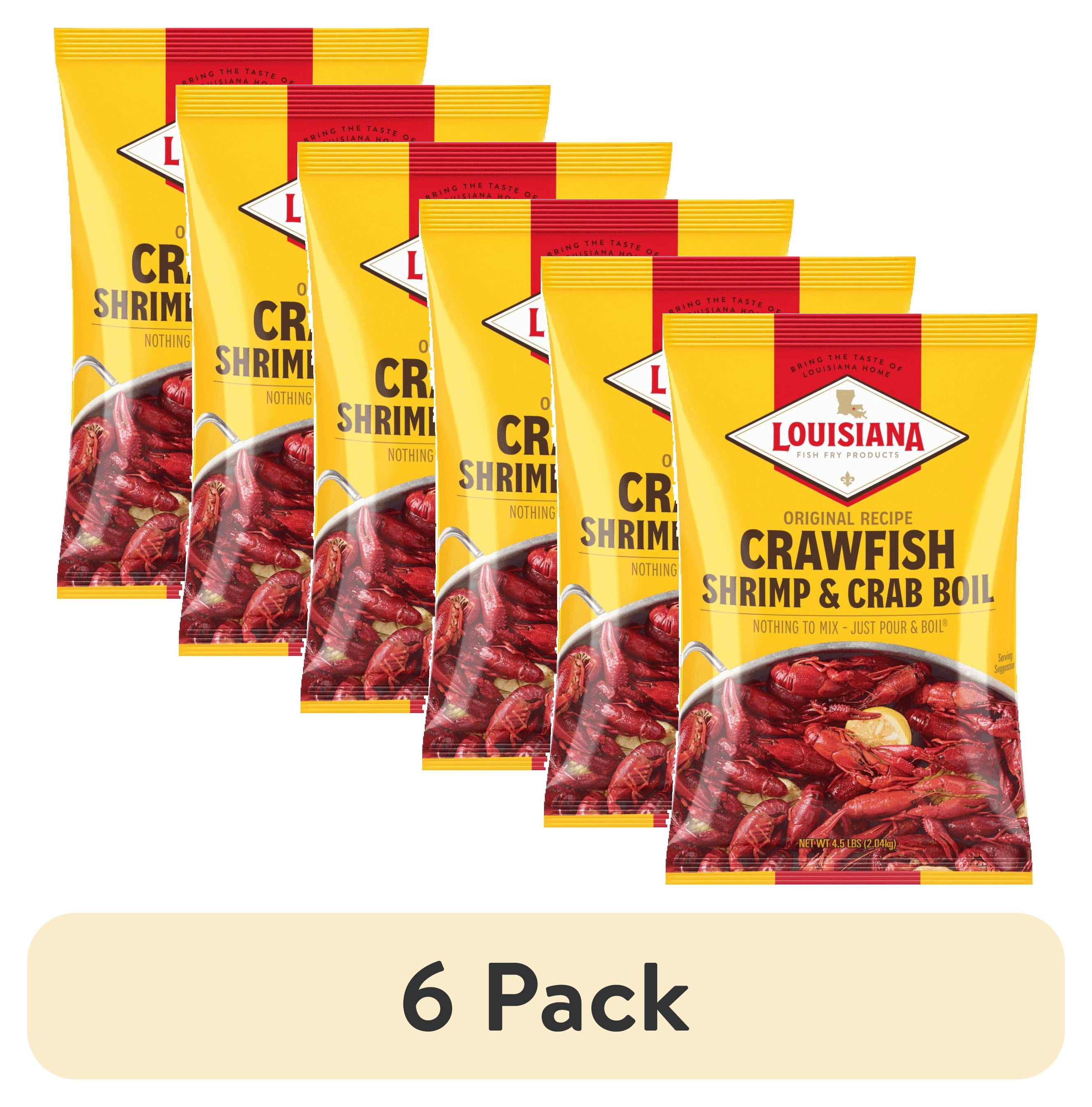(6 pack) Louisiana Fish Fry Products Crawfish, Shrimp & Crab Boil ...