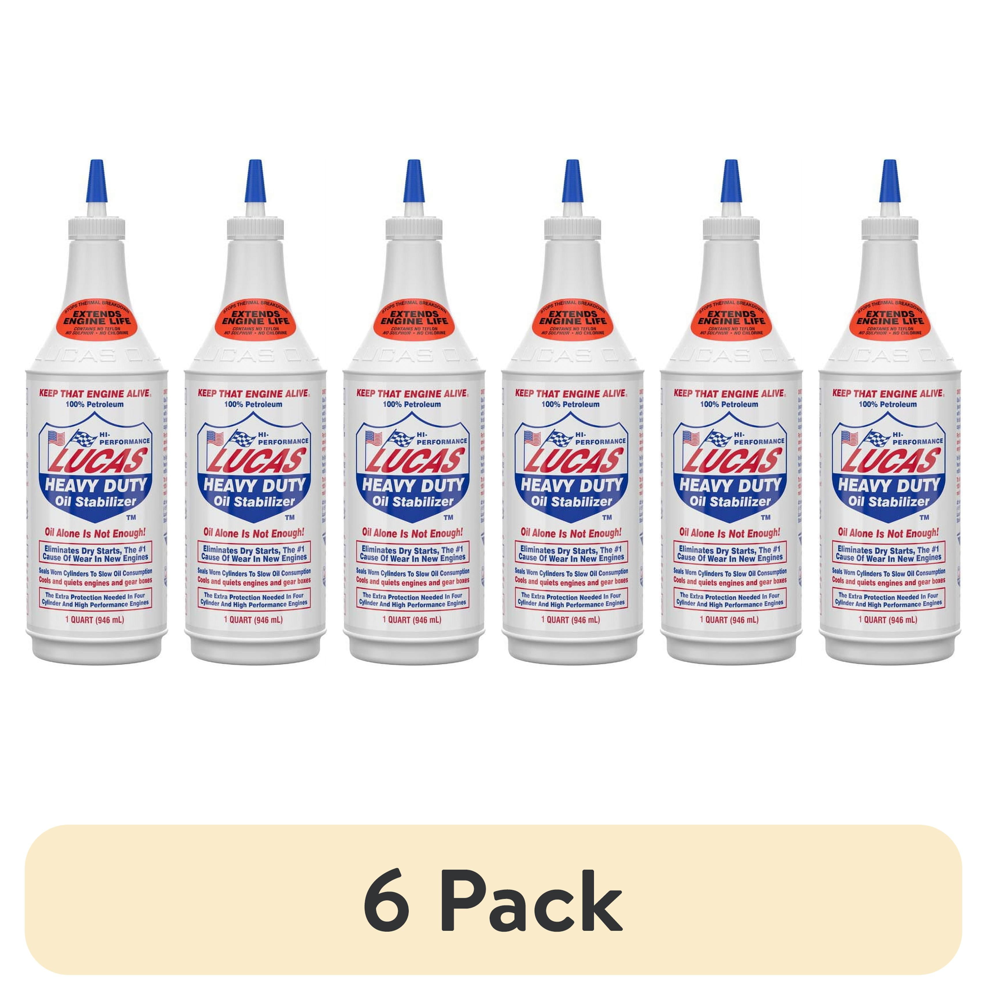 (6 pack) Lucas Oil Products 10001 Heavy Duty Oil Stabilizer 32 Ounce ...