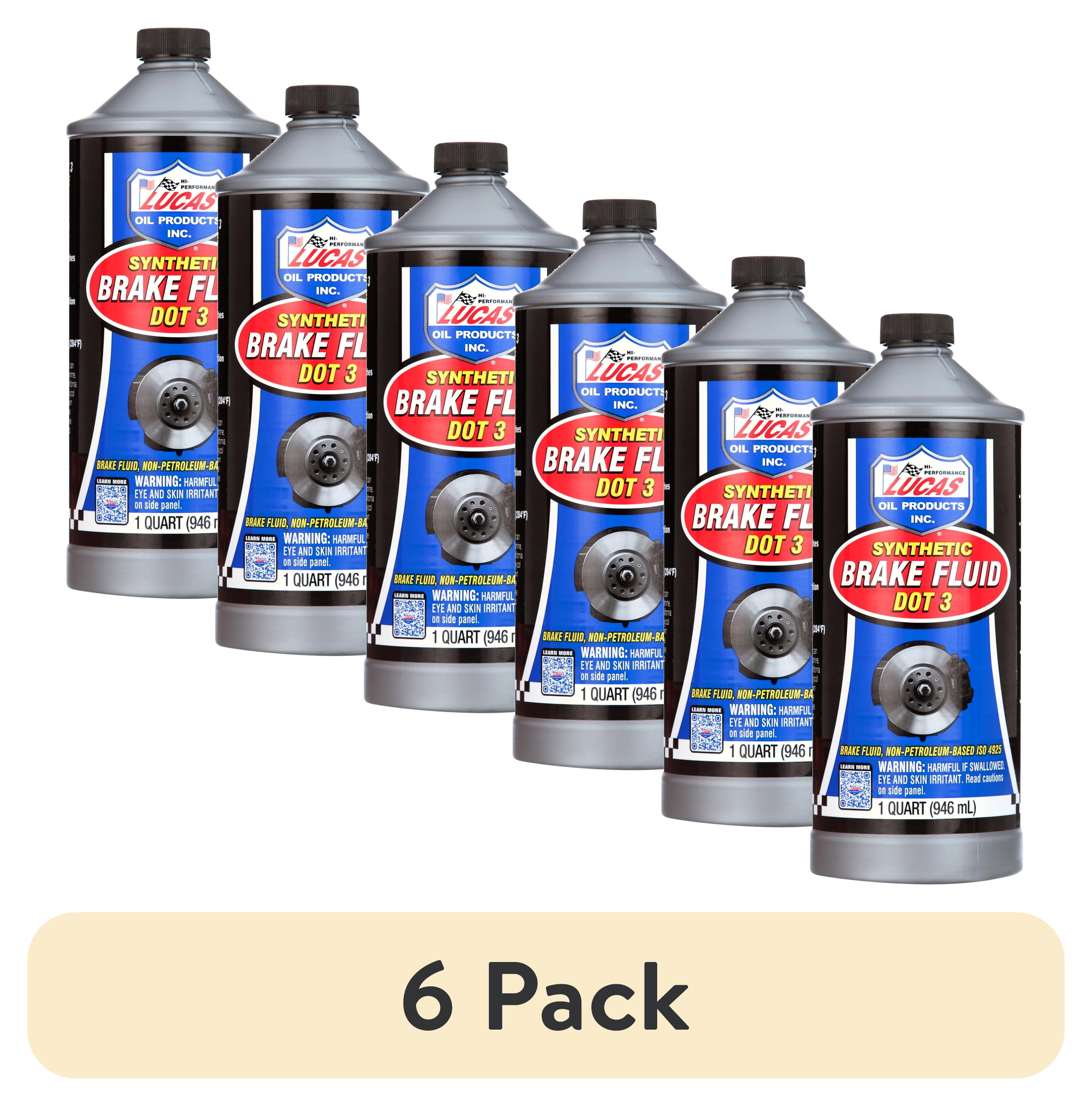 (6 pack) Lucas Oil Products 10826 Synthetic Brake Fluid for All ...