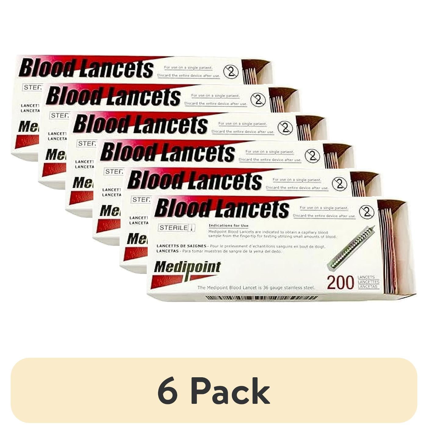 (6 pack) MEDIpoint Stainless Steel Lancet, 200 Count - Walmart.com