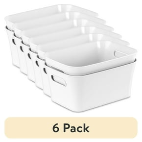 White Plastic Storage Containers for Home Organization at Walmart