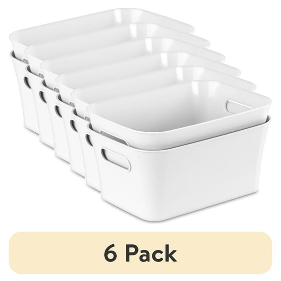 white plastic storage containers